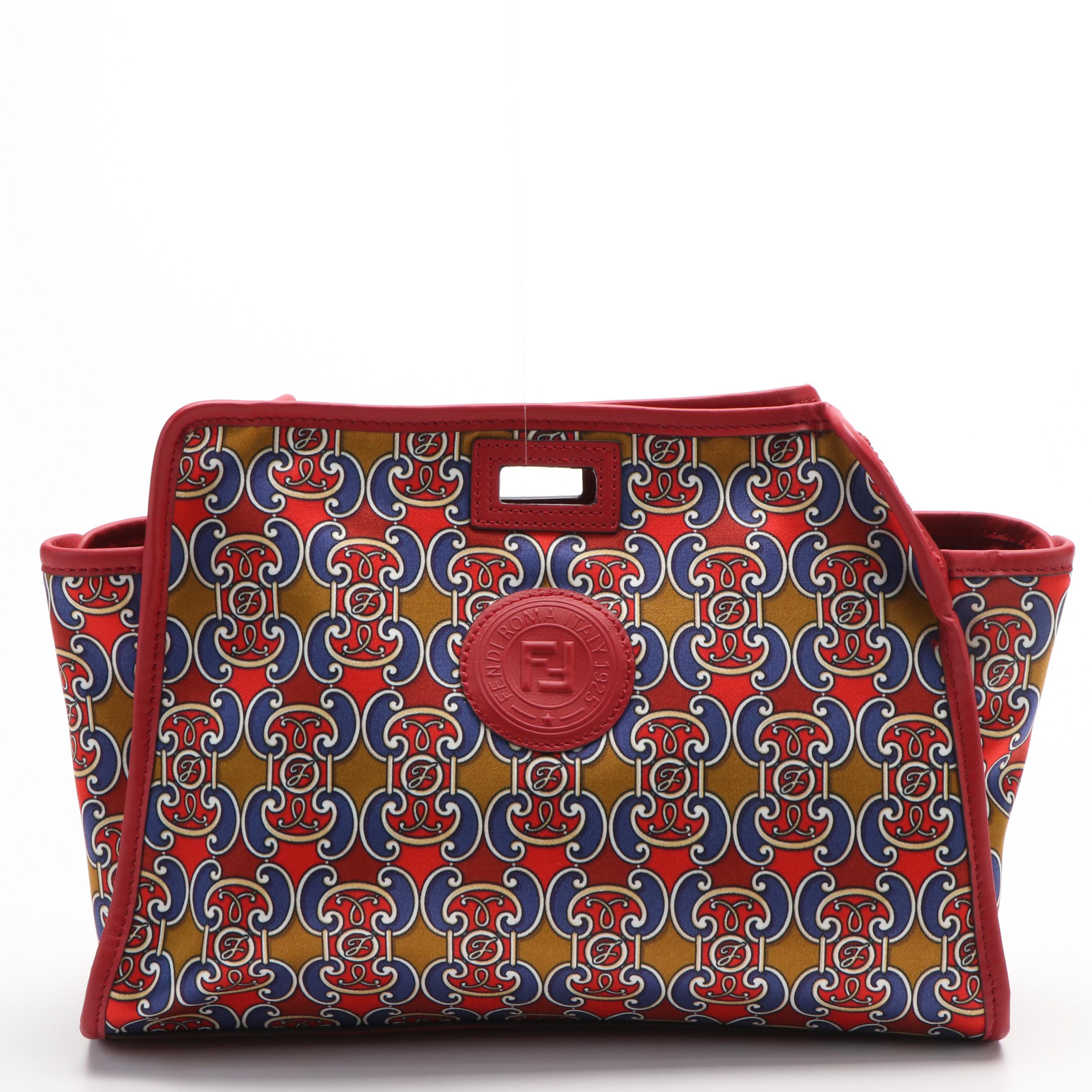 Fendi Royale Print Stamp Patch Runaway Nylon Handbag | EBTH