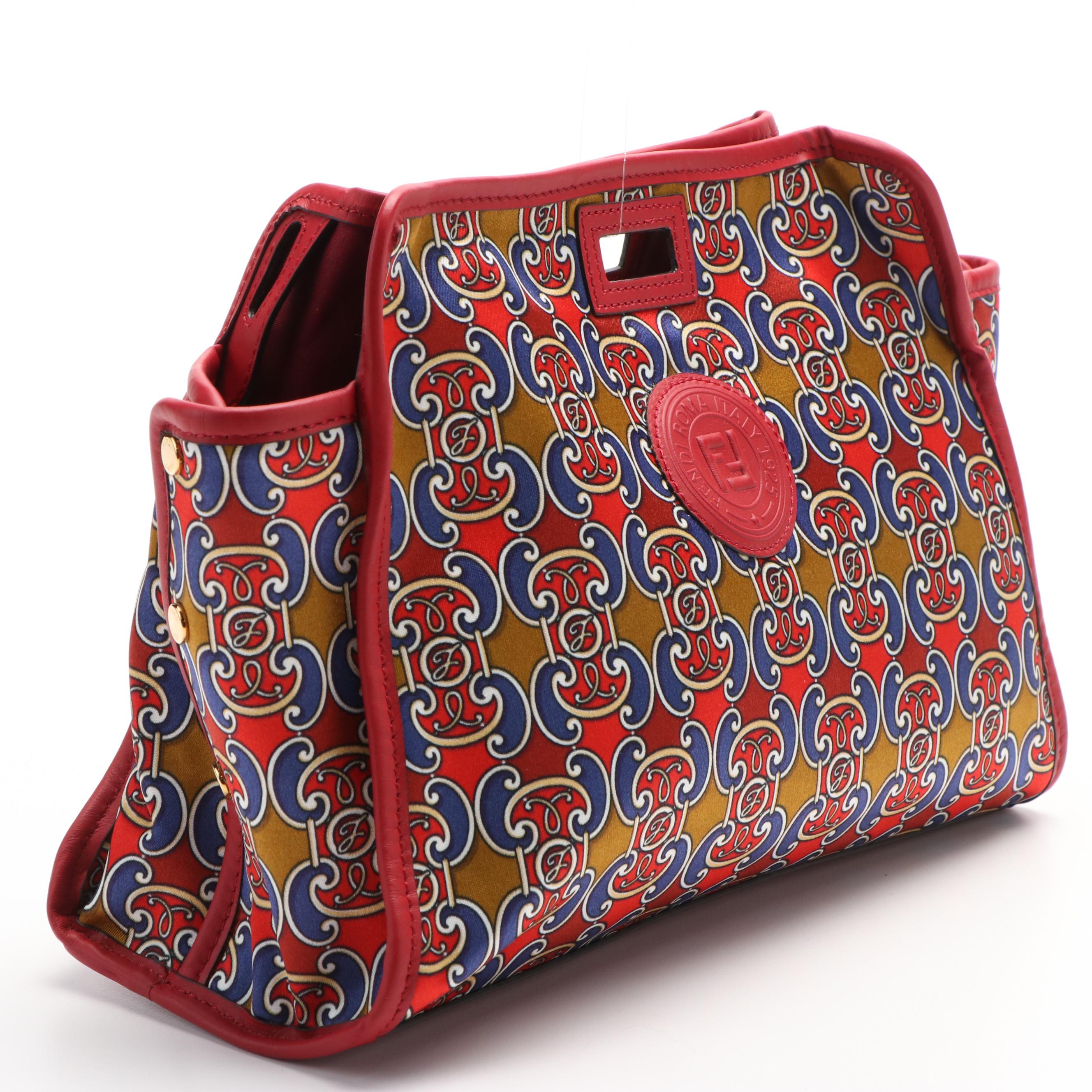 Fendi Royale Print Stamp Patch Runaway Nylon Handbag | EBTH