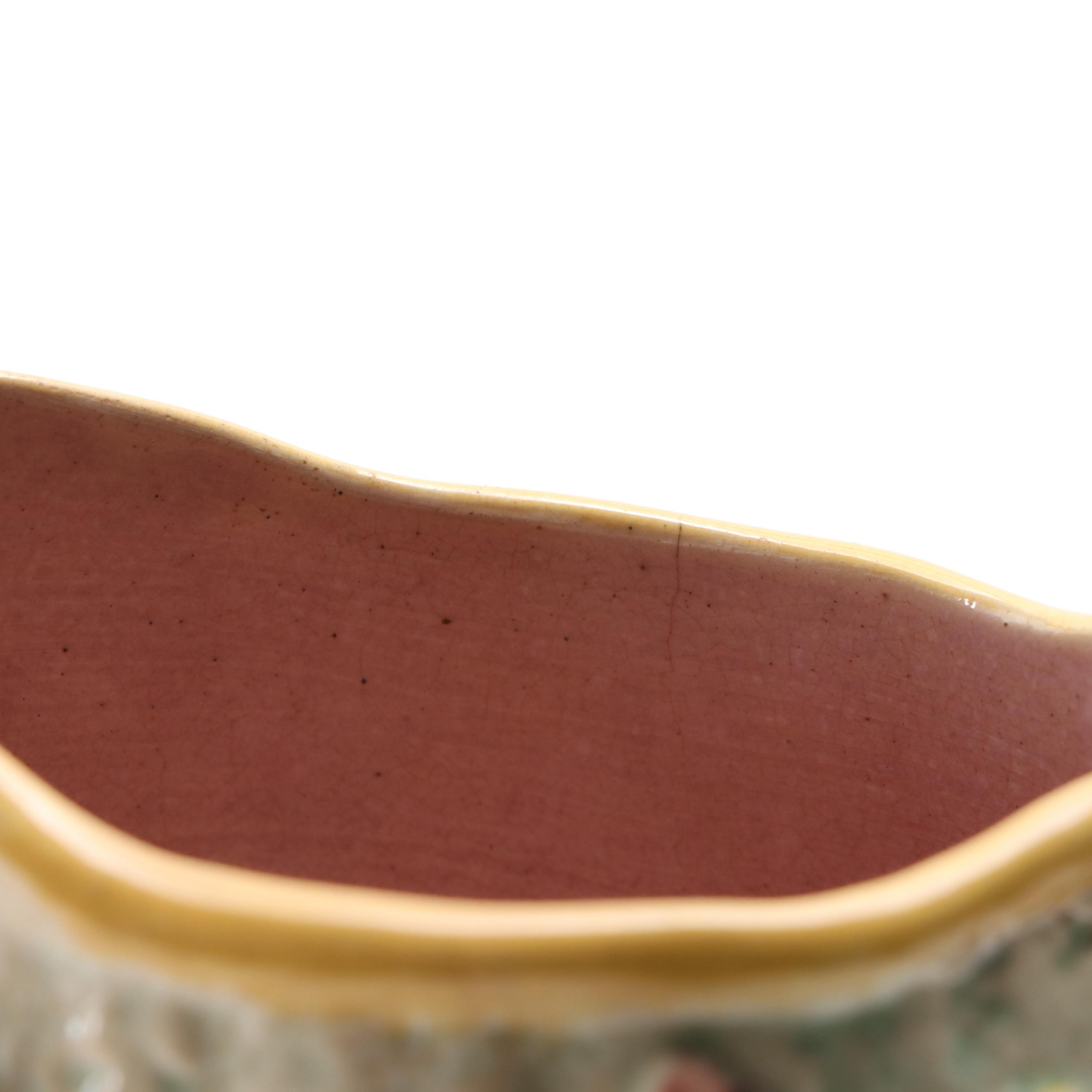 Shorter and Boulton Style English Majolica Pitcher, Late 19th Century ...