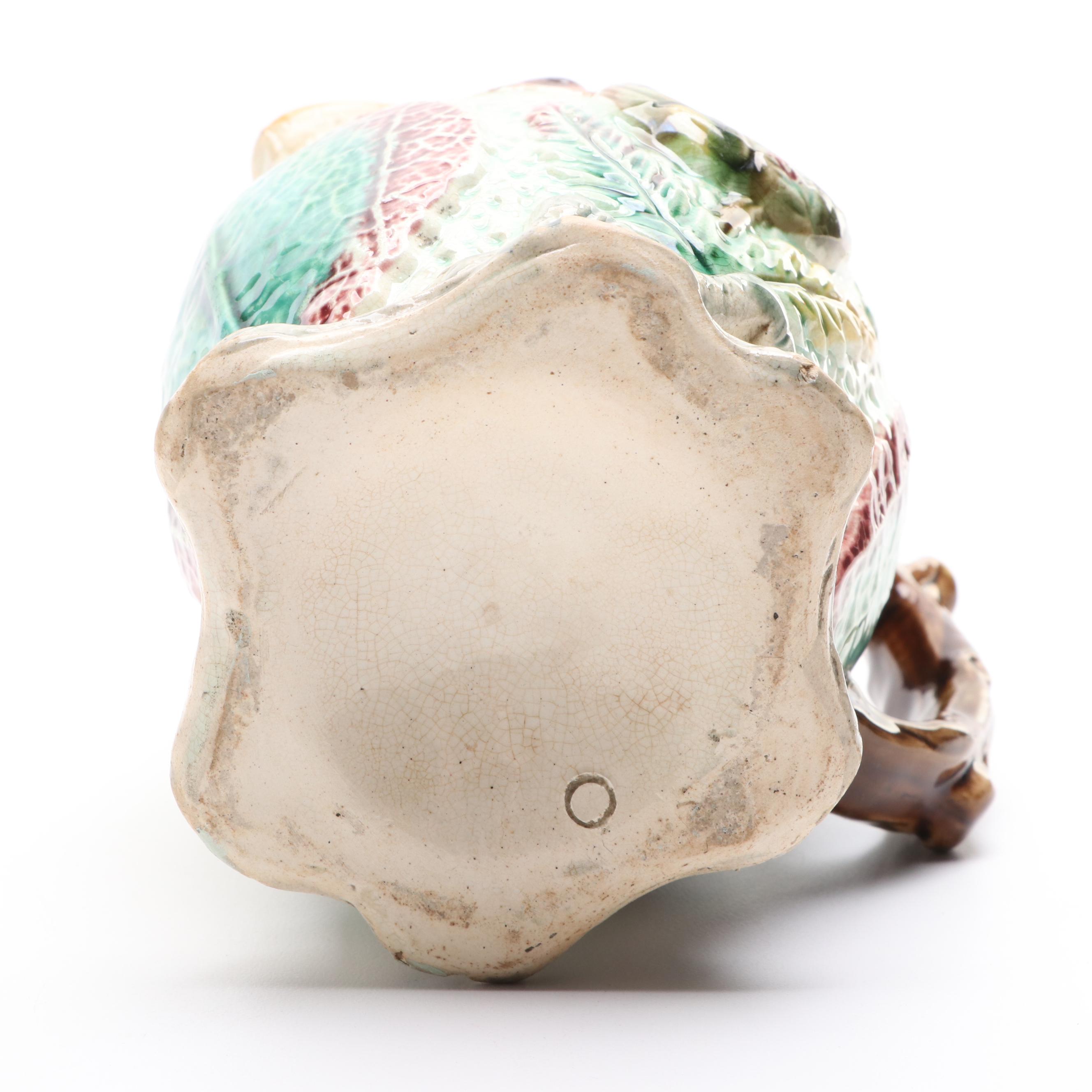 Shorter and Boulton Style English Majolica Pitcher, Late 19th Century ...