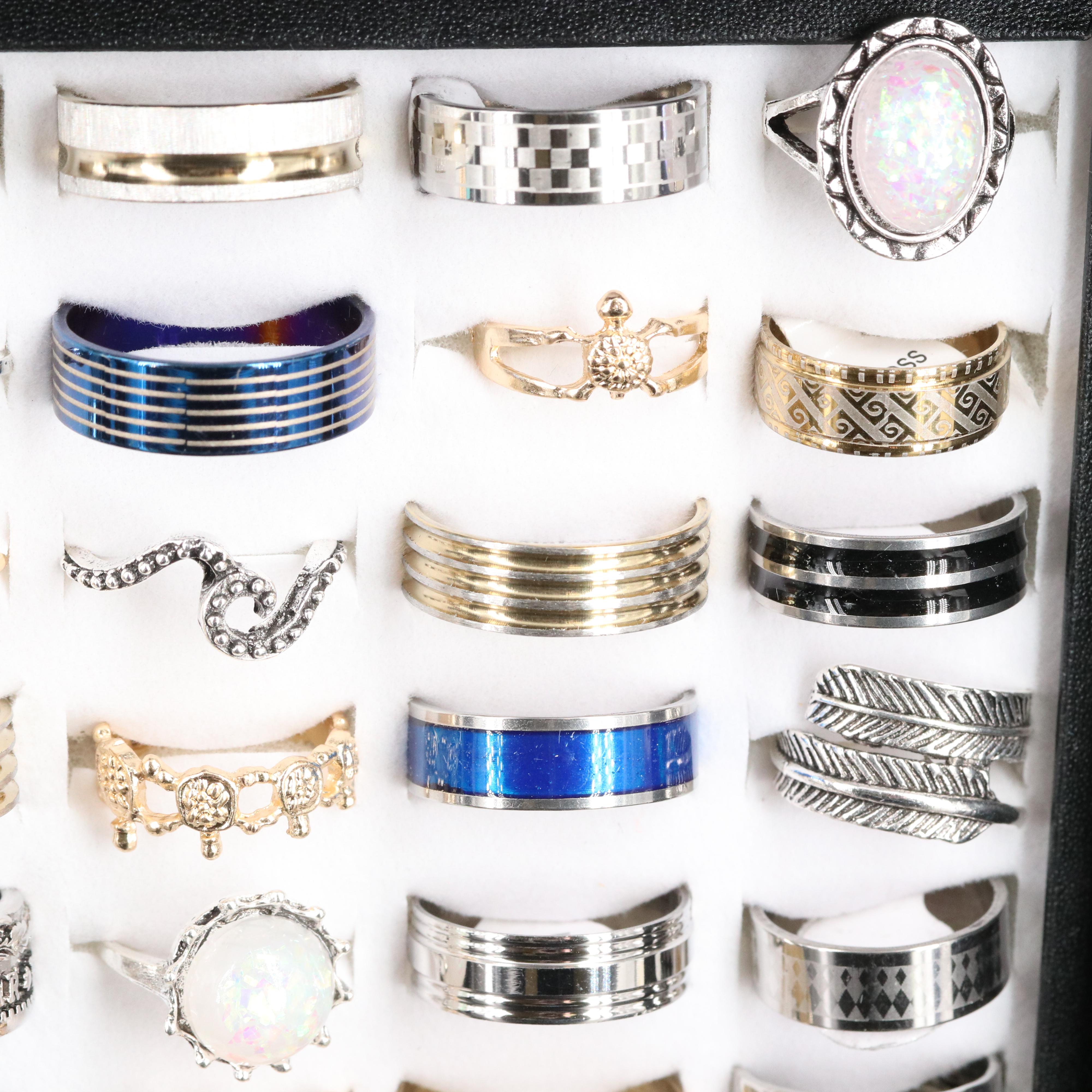 Stainless Steel Costume Rings Including Plastic | EBTH