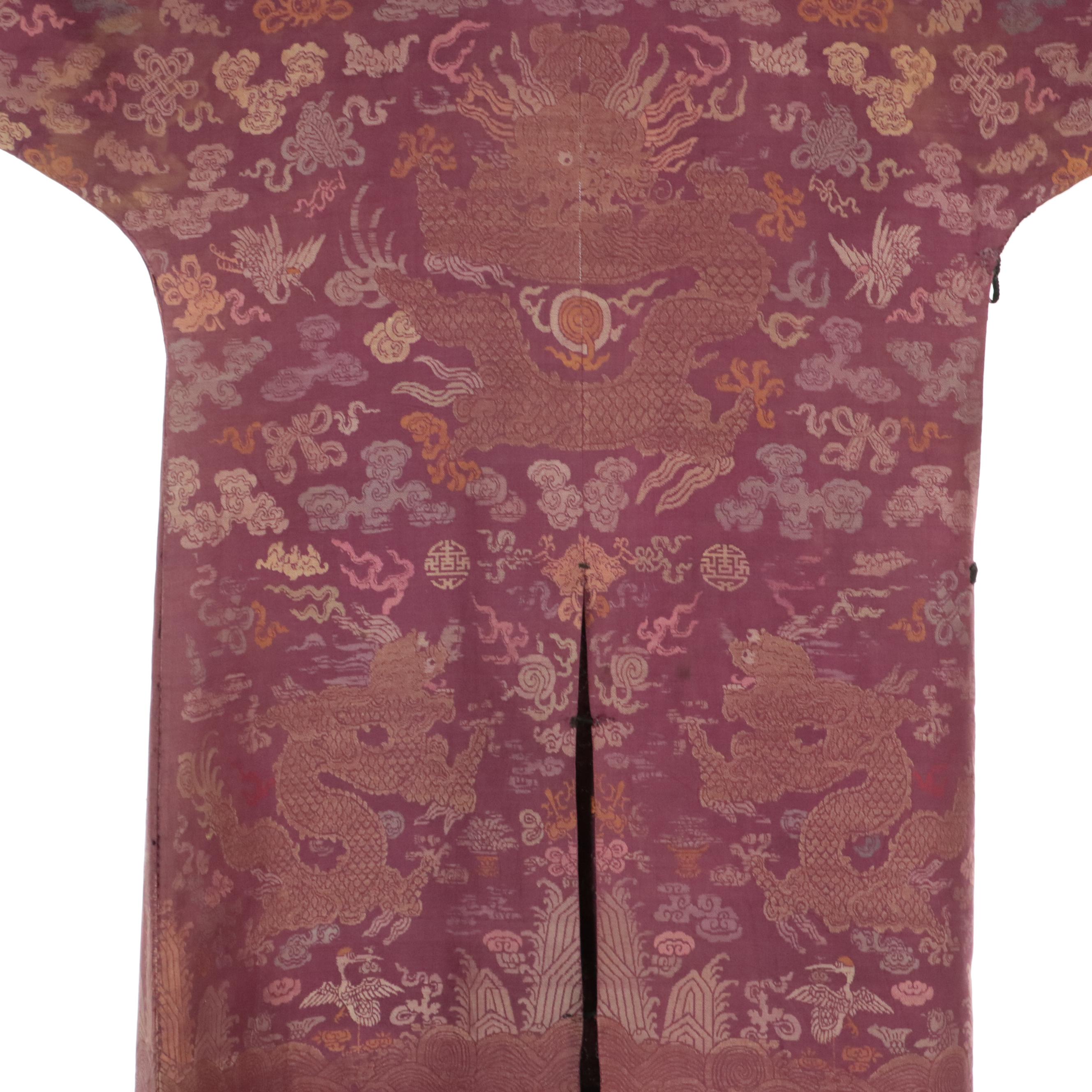 Men's Chinese Nobility Semi-Formal Jifu Robe, Late Qing Dynasty ...