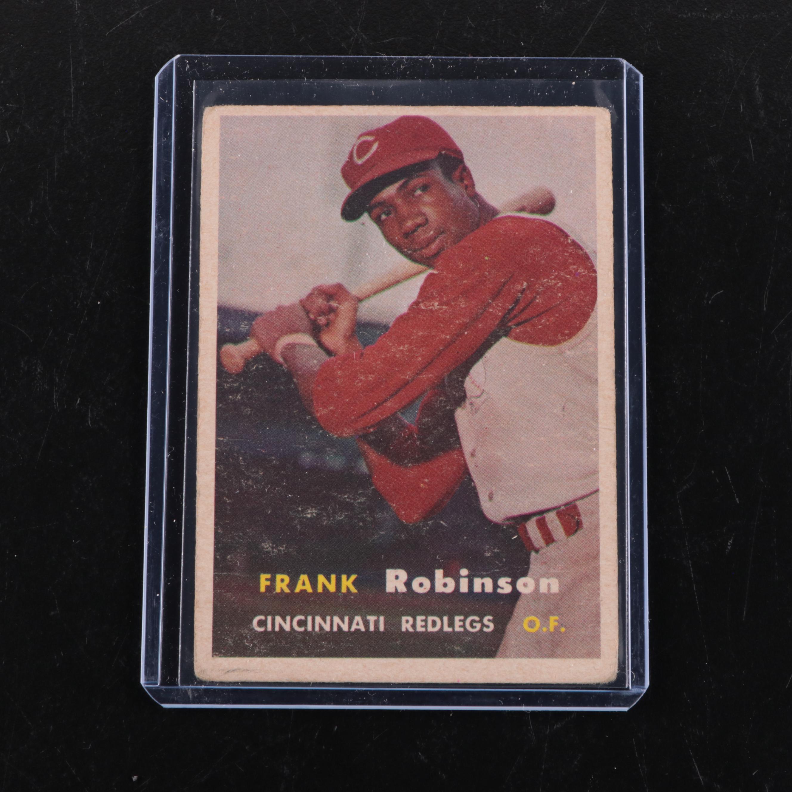 1957 and 1961 Cincinnati Reds Baseball Cards Featuring Frank Robinson ...