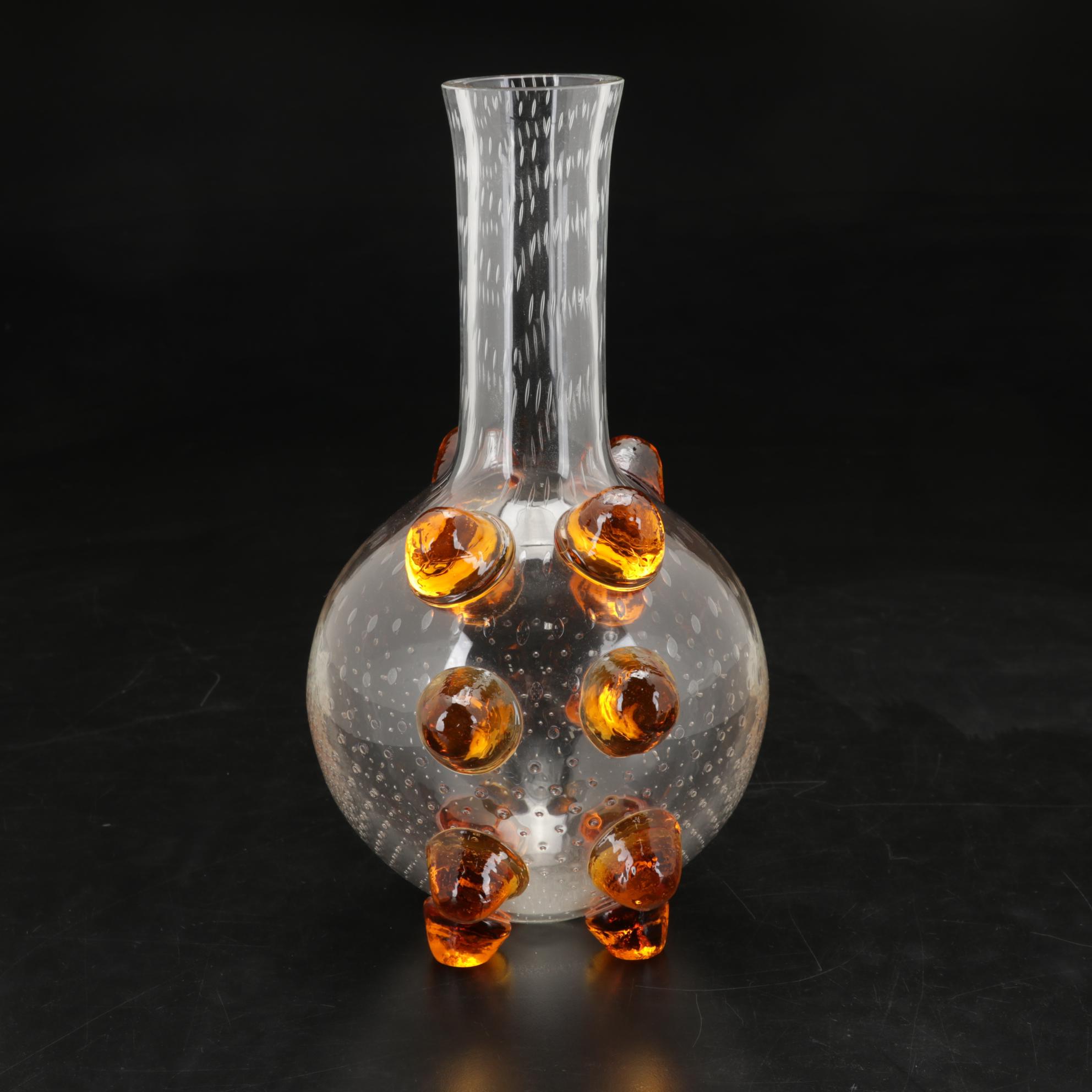 Sem Schanzer "Atom" Controlled Bubble Glass Vase | EBTH