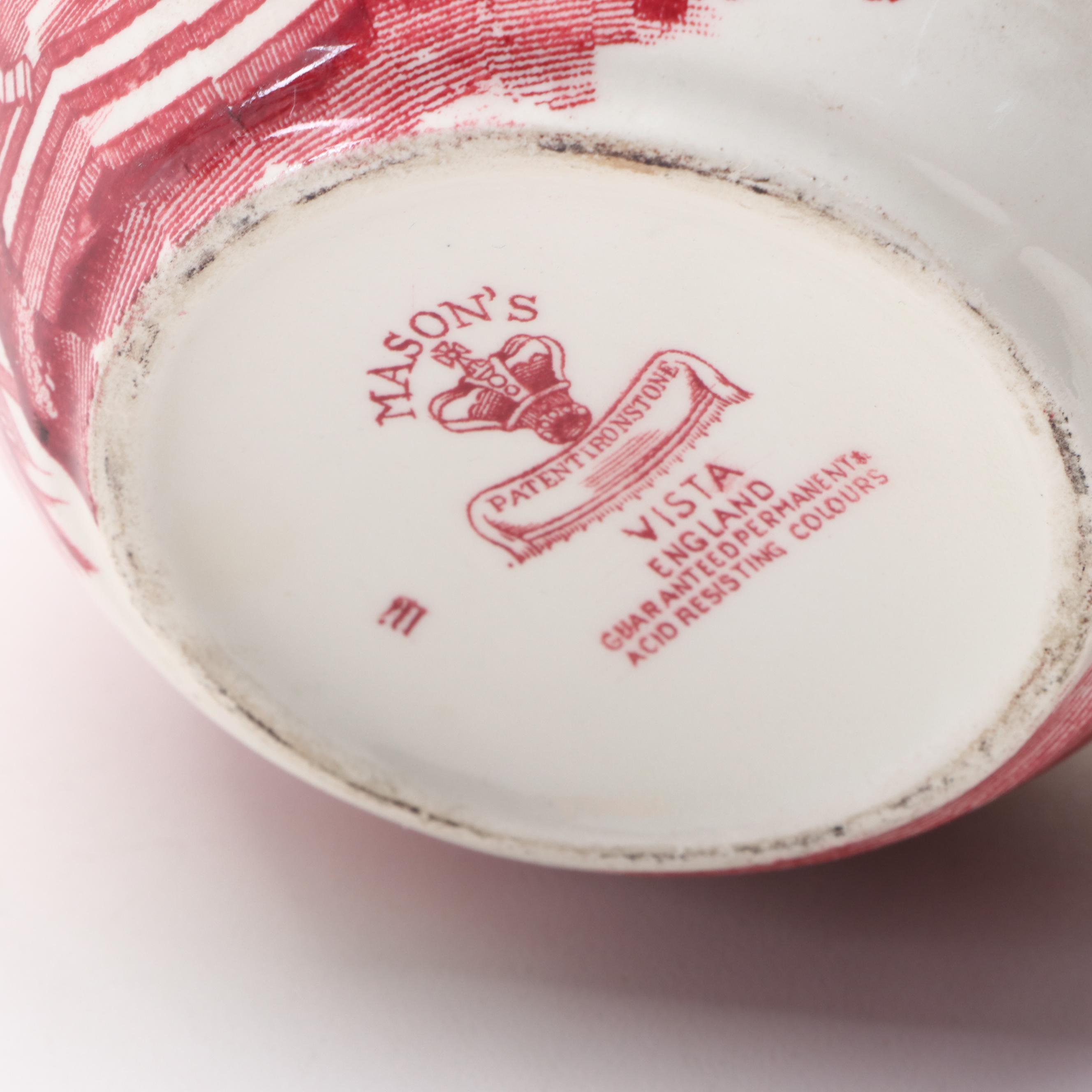 Copeland Spode "Spode's Gloucester" Plates with Mason's "Vista" Urn ...