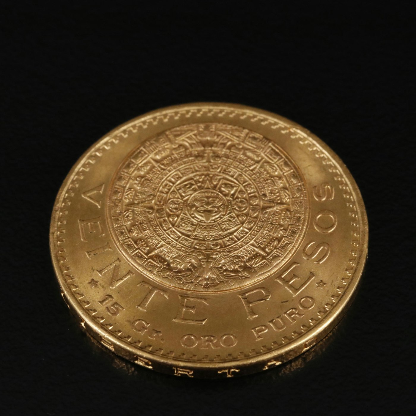 1959 Mexican Veinte (Twenty) Pesos Gold coin | EBTH 1959 Mexican Veinte (Twenty) Pesos Gold coin | EBTH