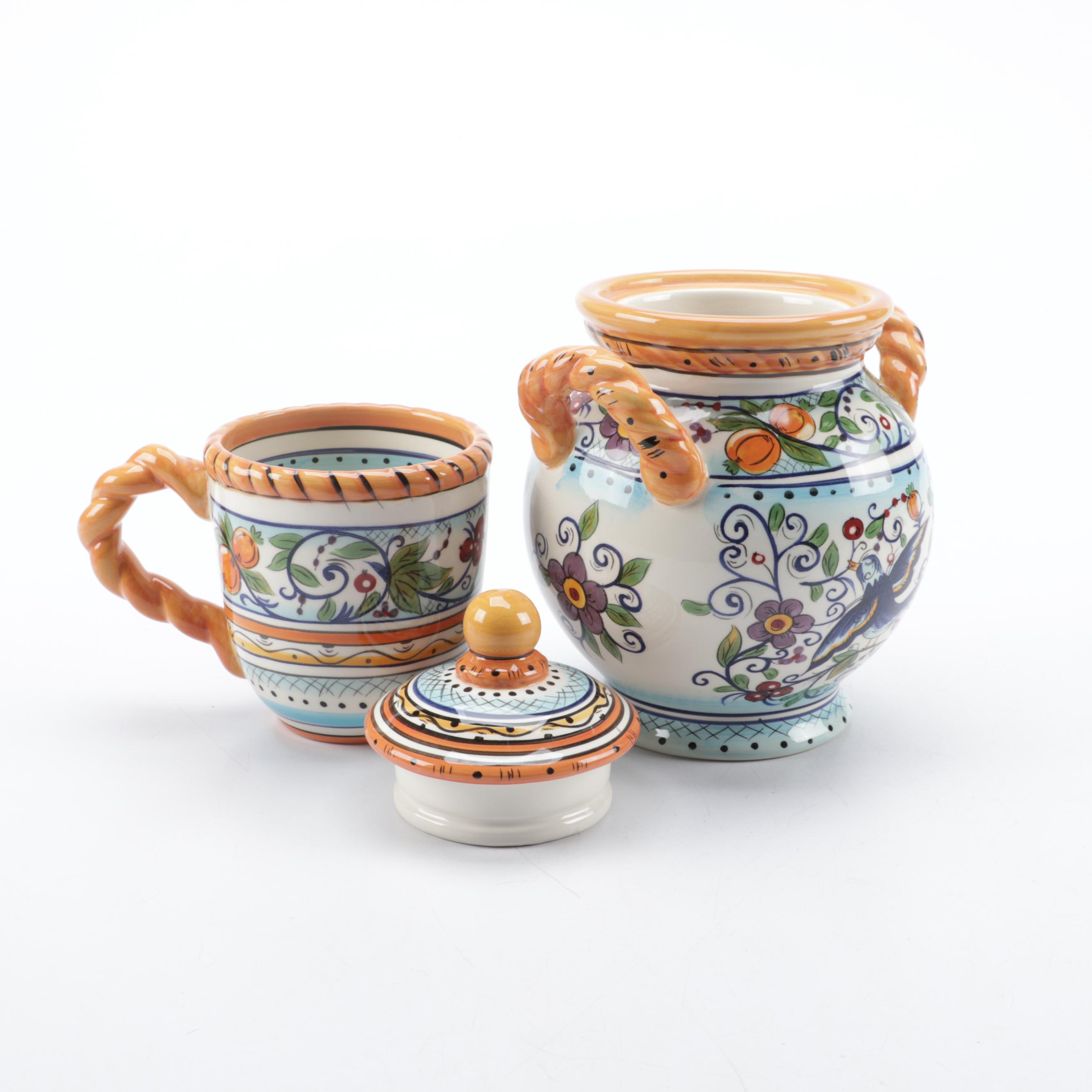 Dario Farrucci Italian Majolica Style Tableware | EBTH