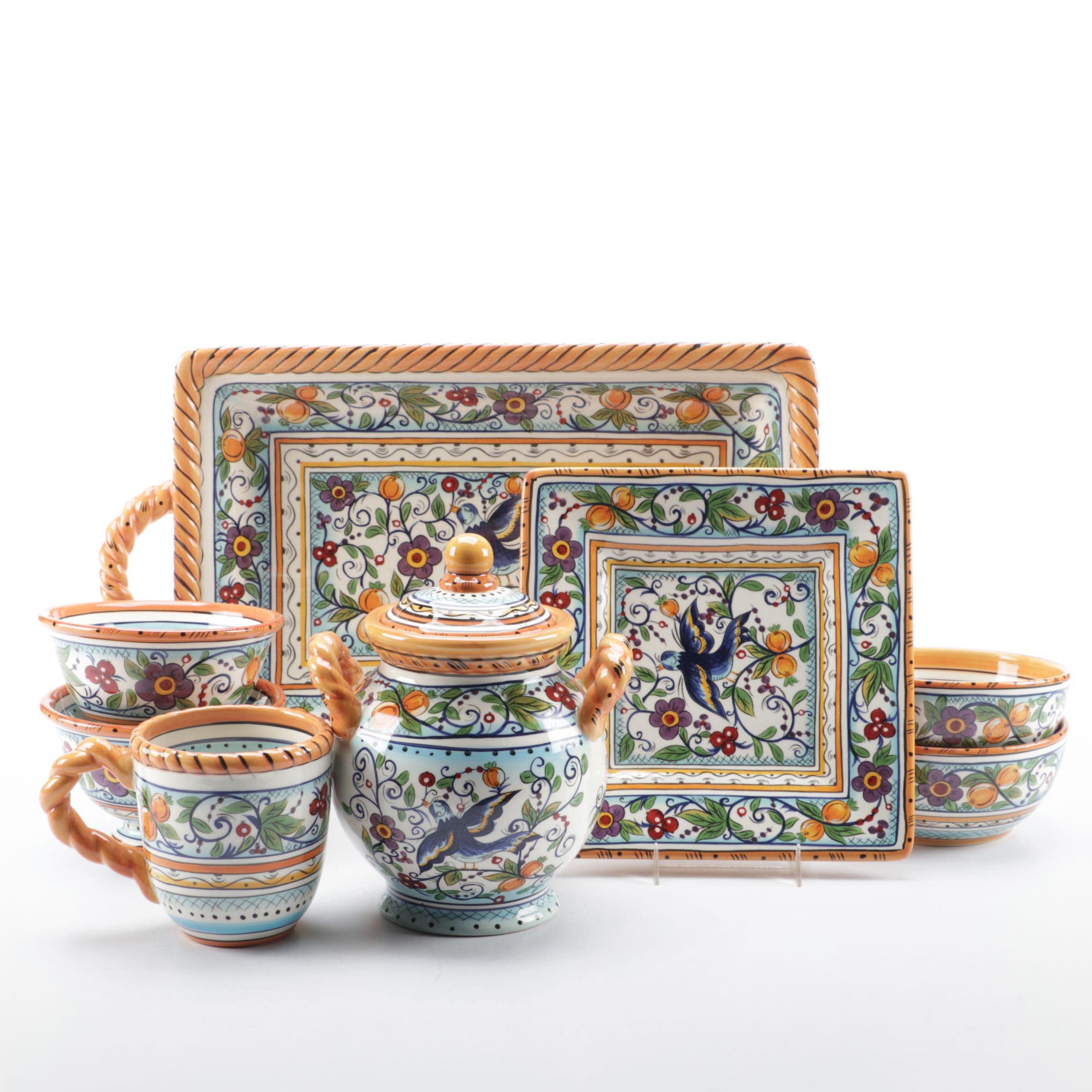 Dario Farrucci Italian Majolica Style Tableware | EBTH