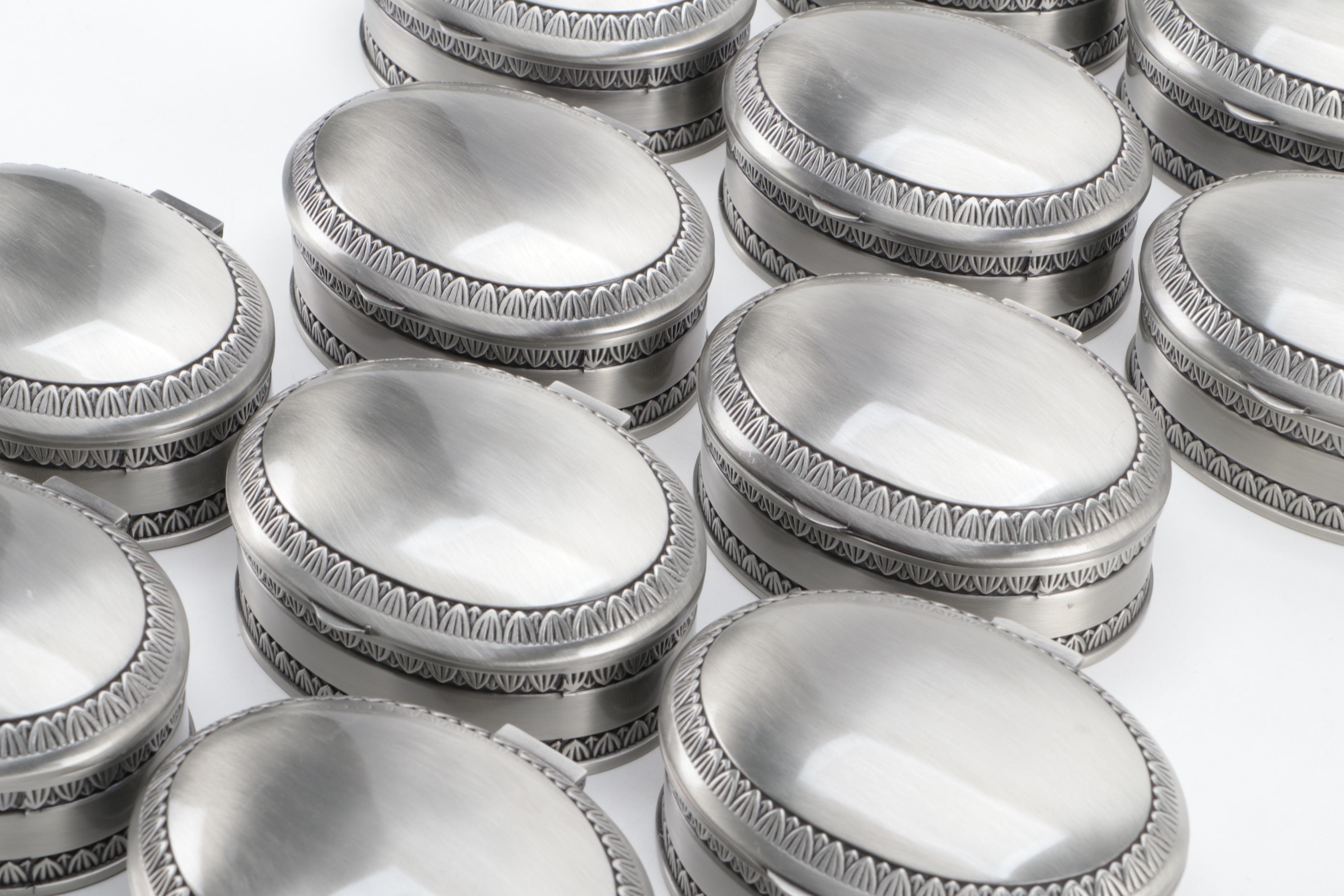 Oval Shaped Metal Trinket Boxes | EBTH