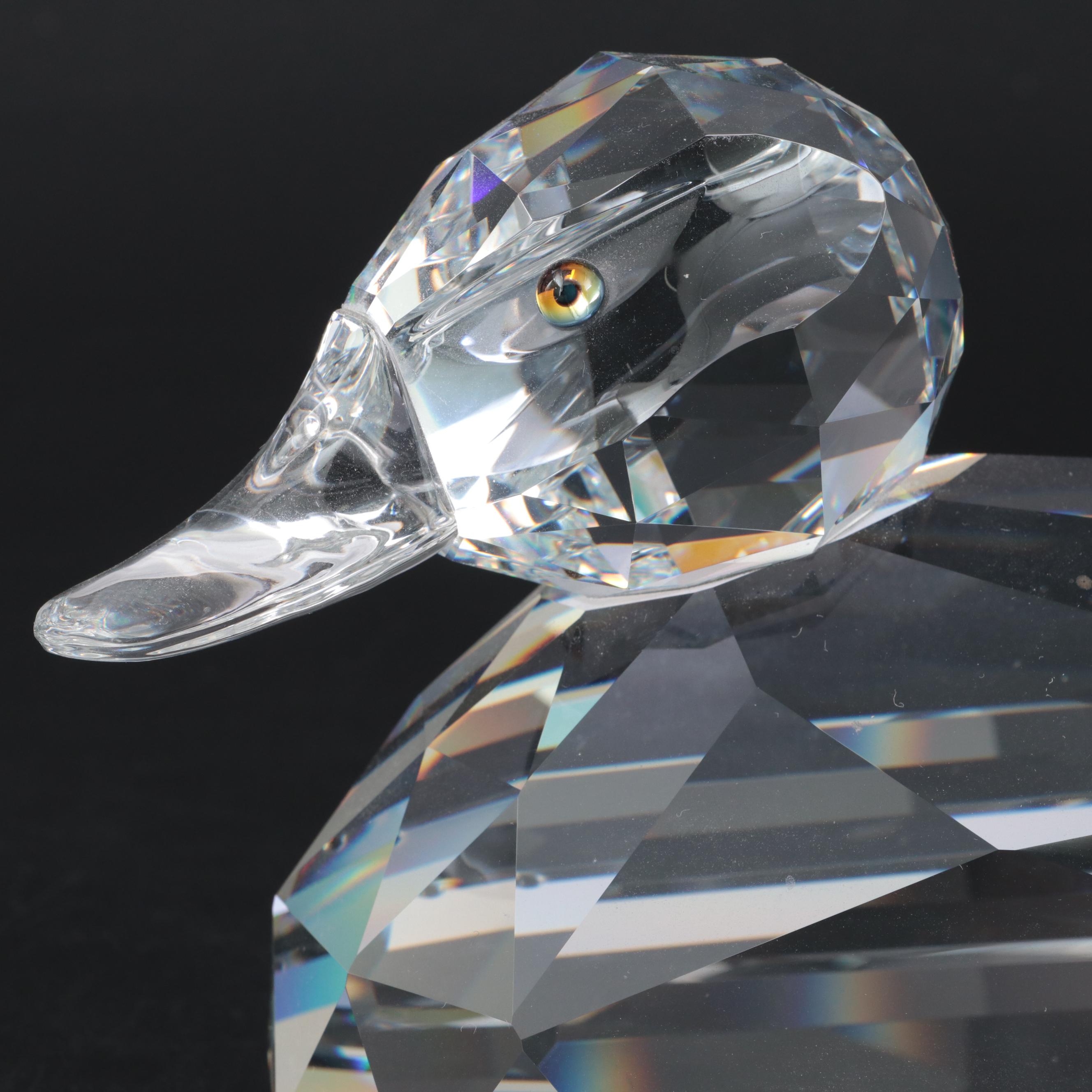 Swarovski "Giant Duck" Large Crystal Figurine, 1990s | EBTH