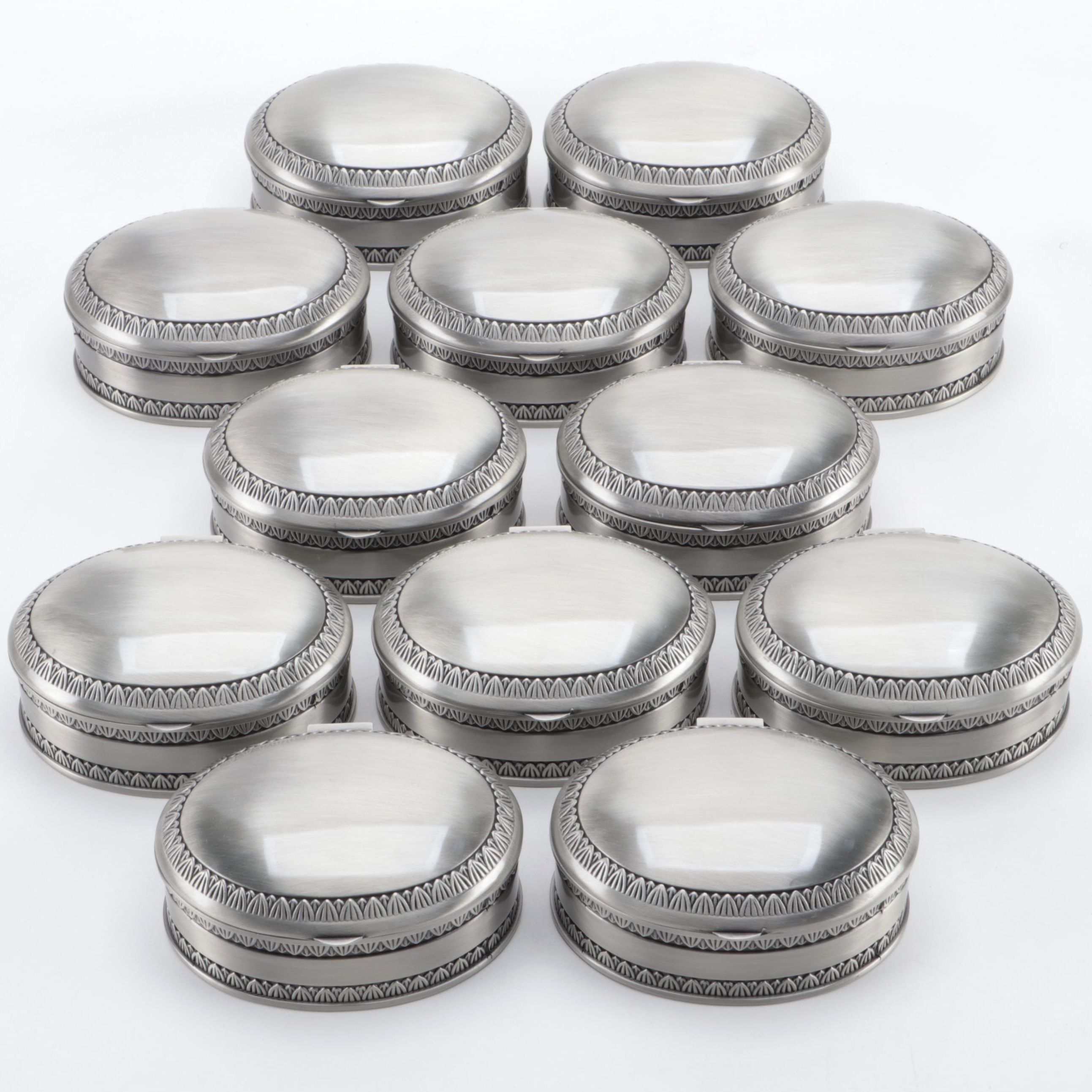 Oval Shaped Metal Trinket Boxes | EBTH