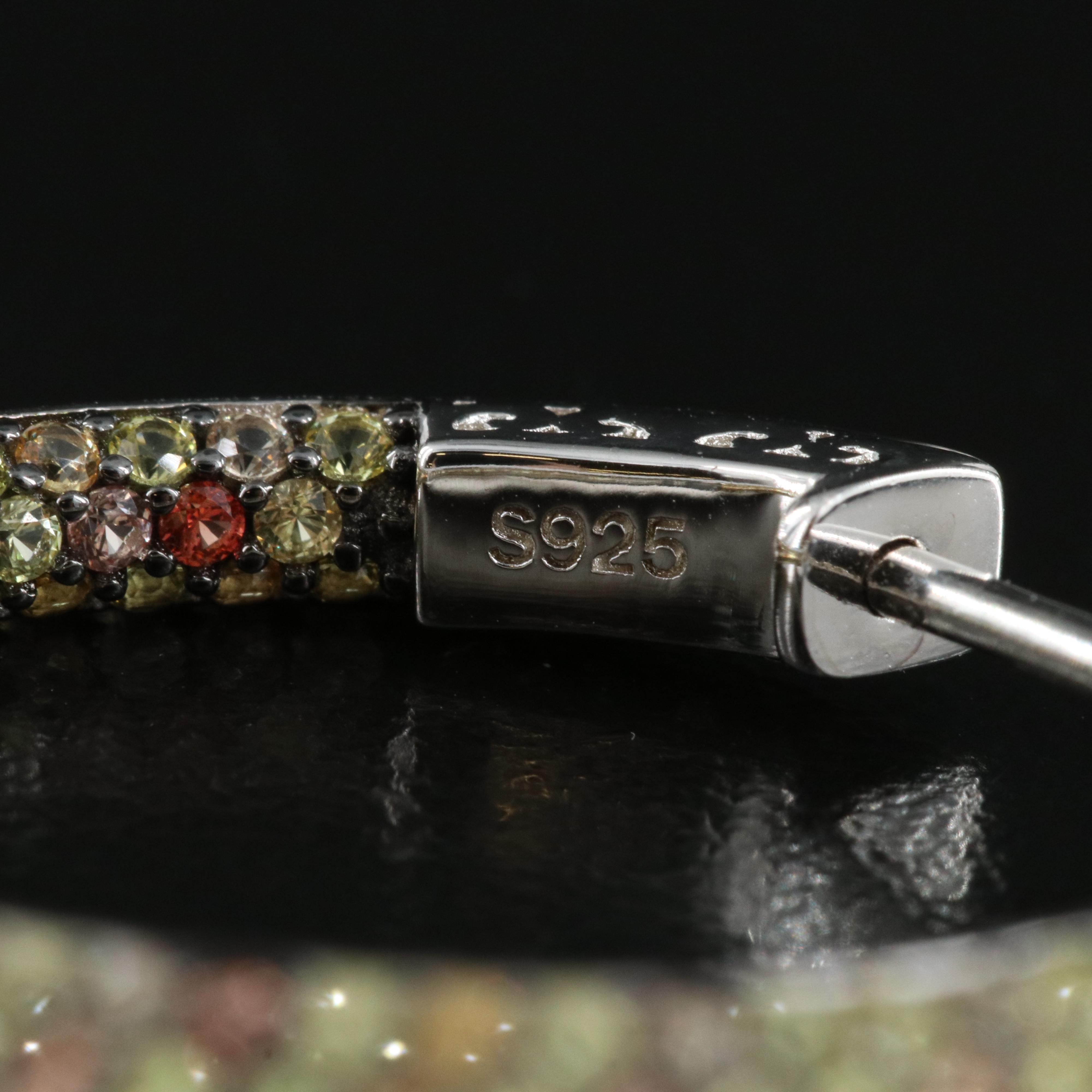 Sterling Sapphire Inside-Out Hoops | EBTH