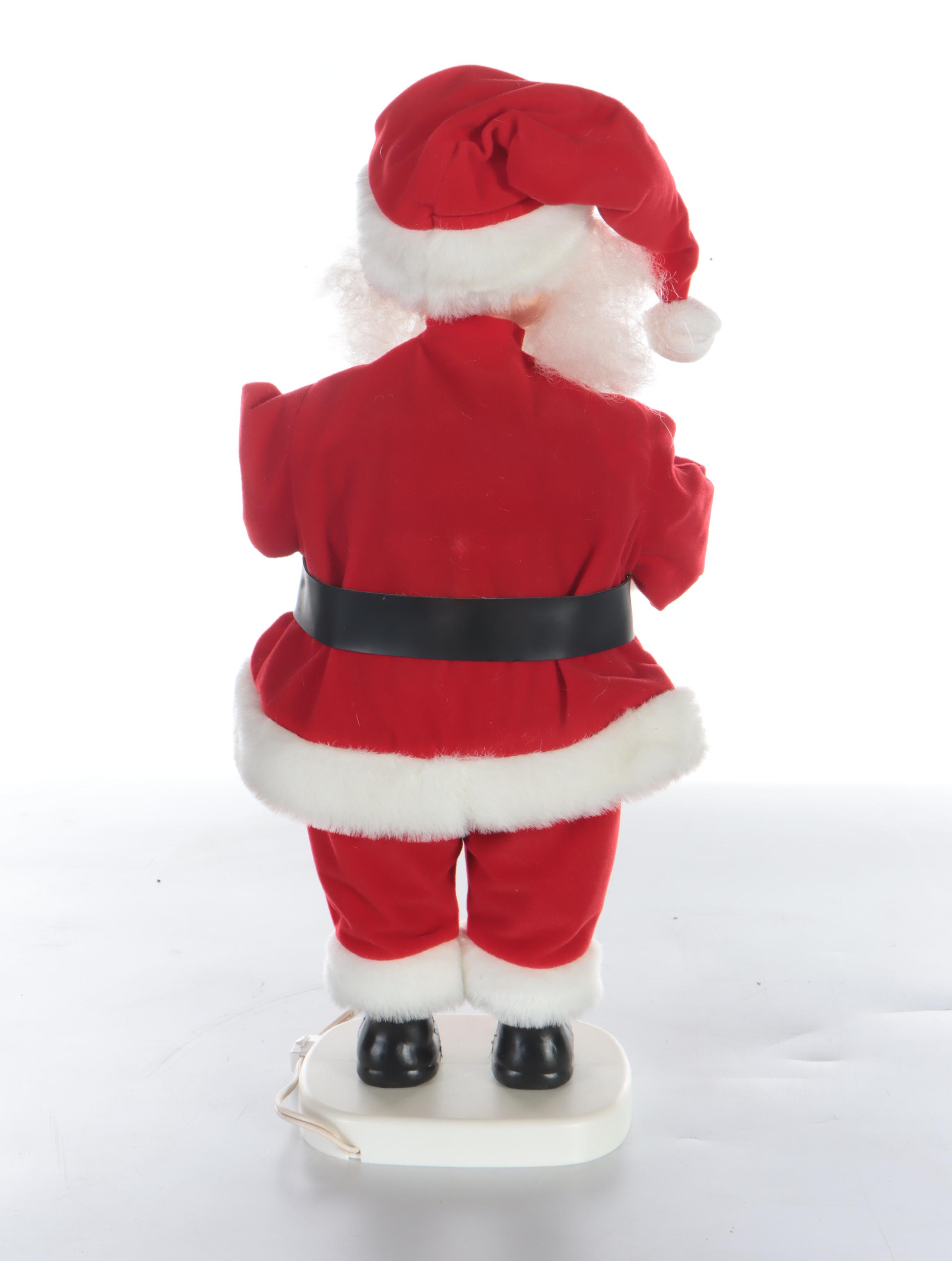 National Rennoc Animatronic Plastic Santa Statue | EBTH