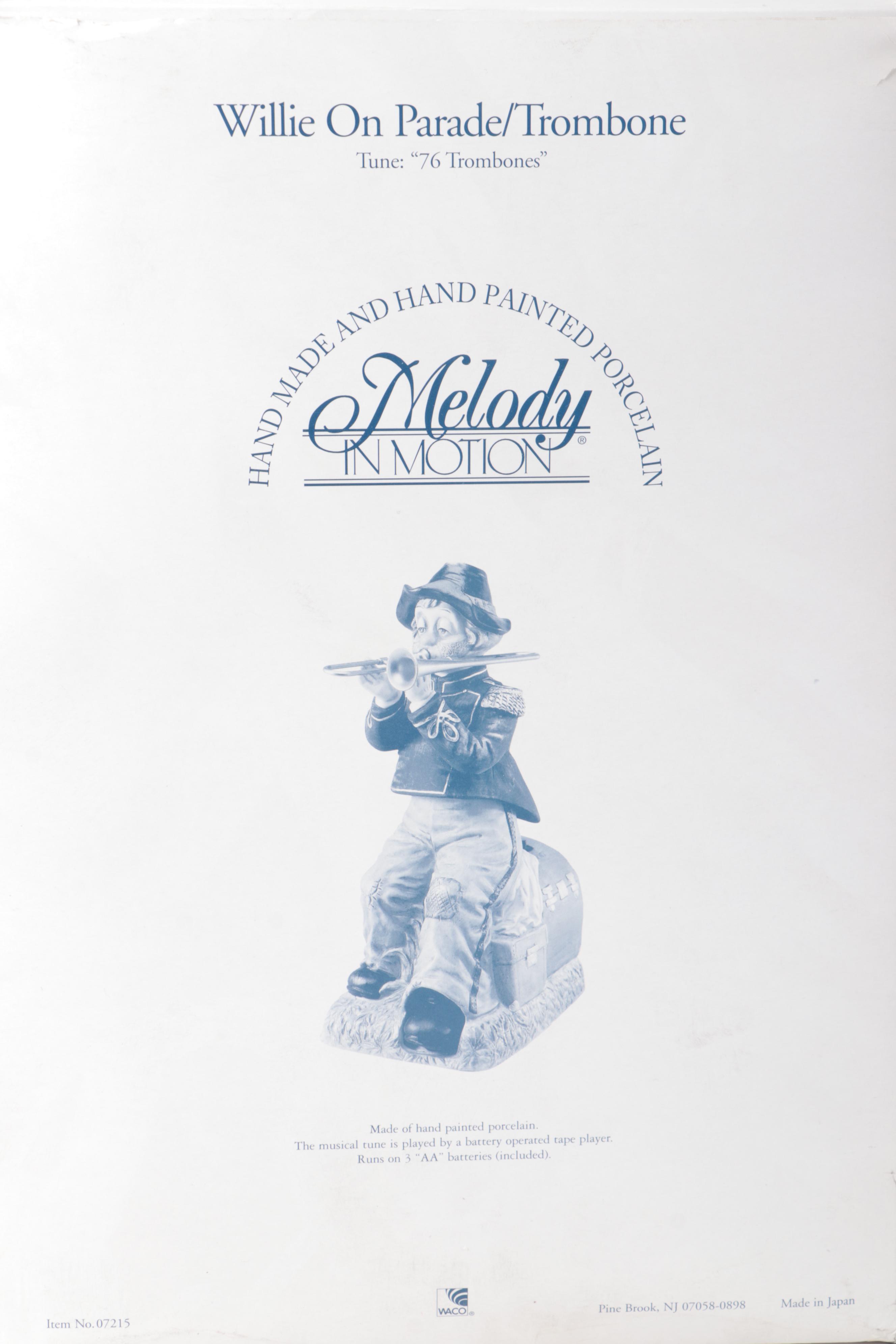 Melody in Motion "Willie on Parade" Porcelain Musical Figurines | EBTH