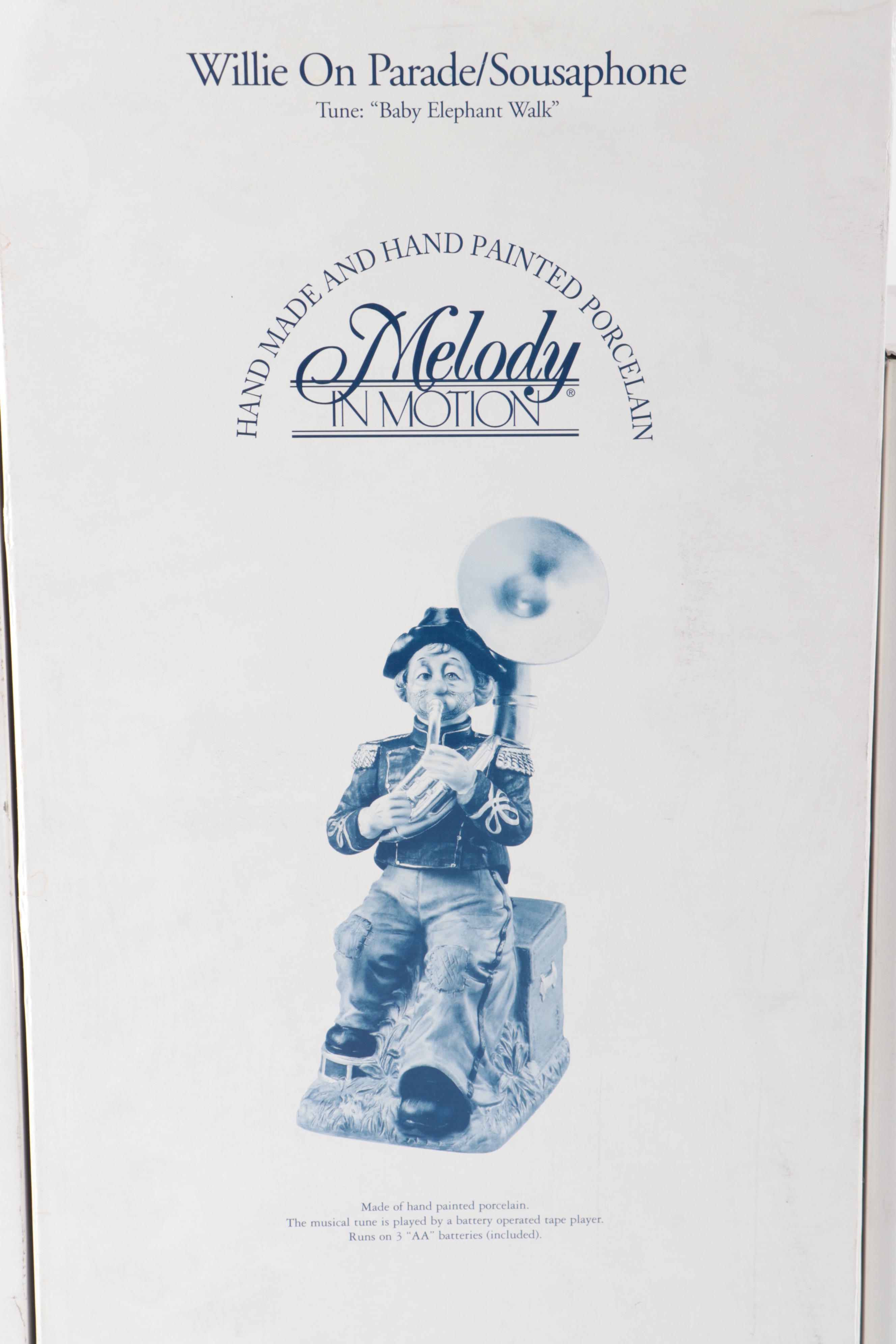 Melody in Motion "Willie on Parade" Porcelain Musical Figurines | EBTH
