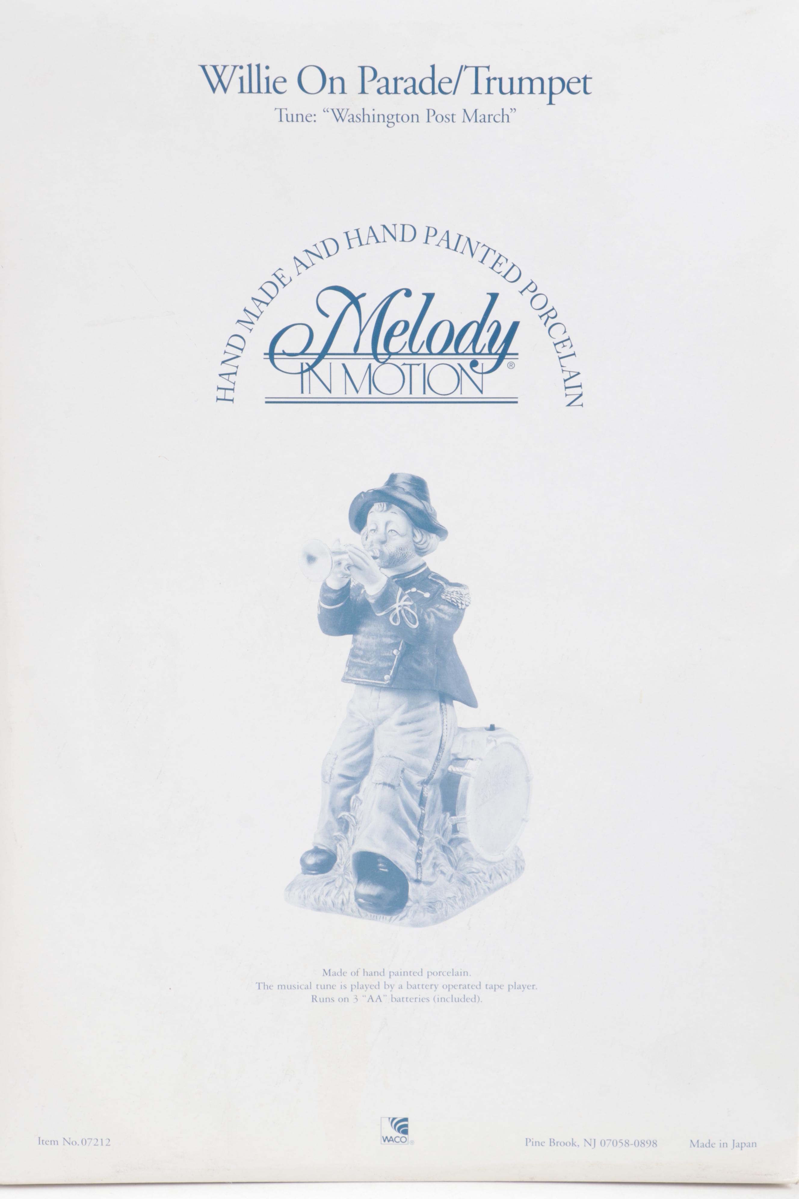 Melody in Motion "Willie on Parade" Porcelain Musical Figurines | EBTH