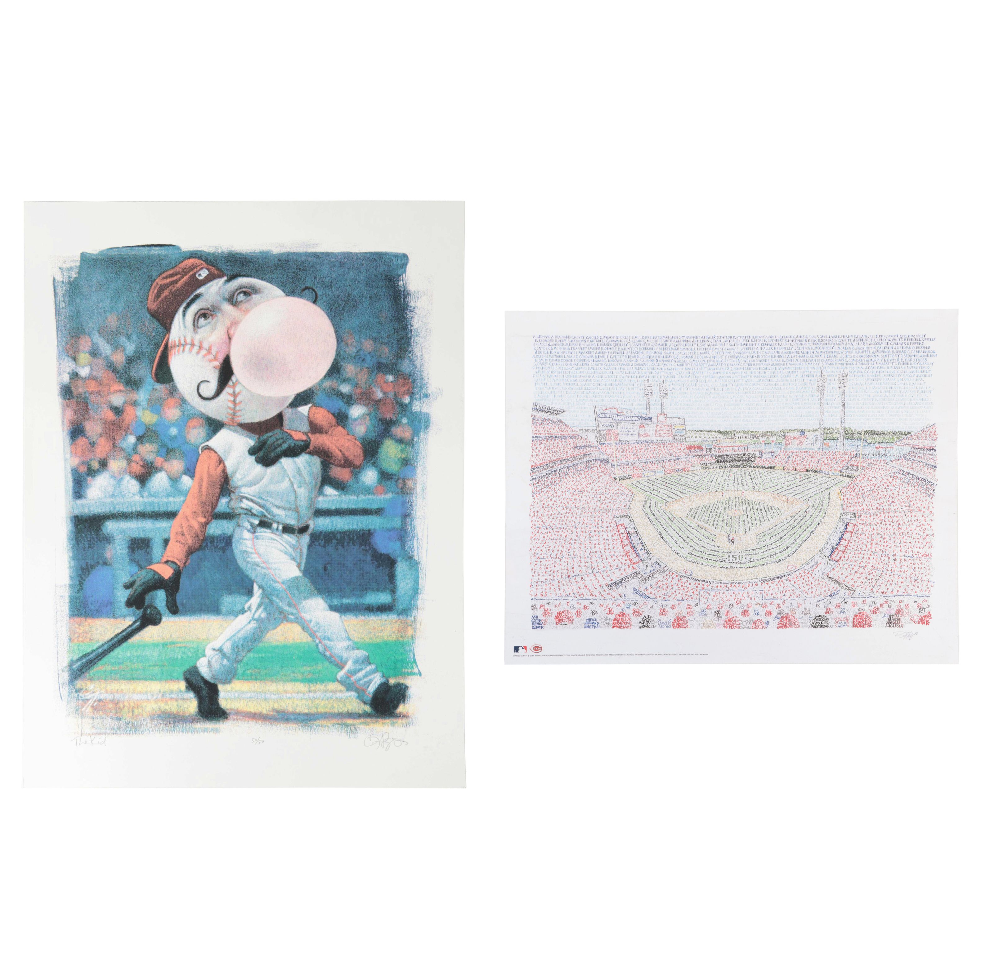 Limited Edition "The Kid" Cincinnati Reds Artwork with 150th ...