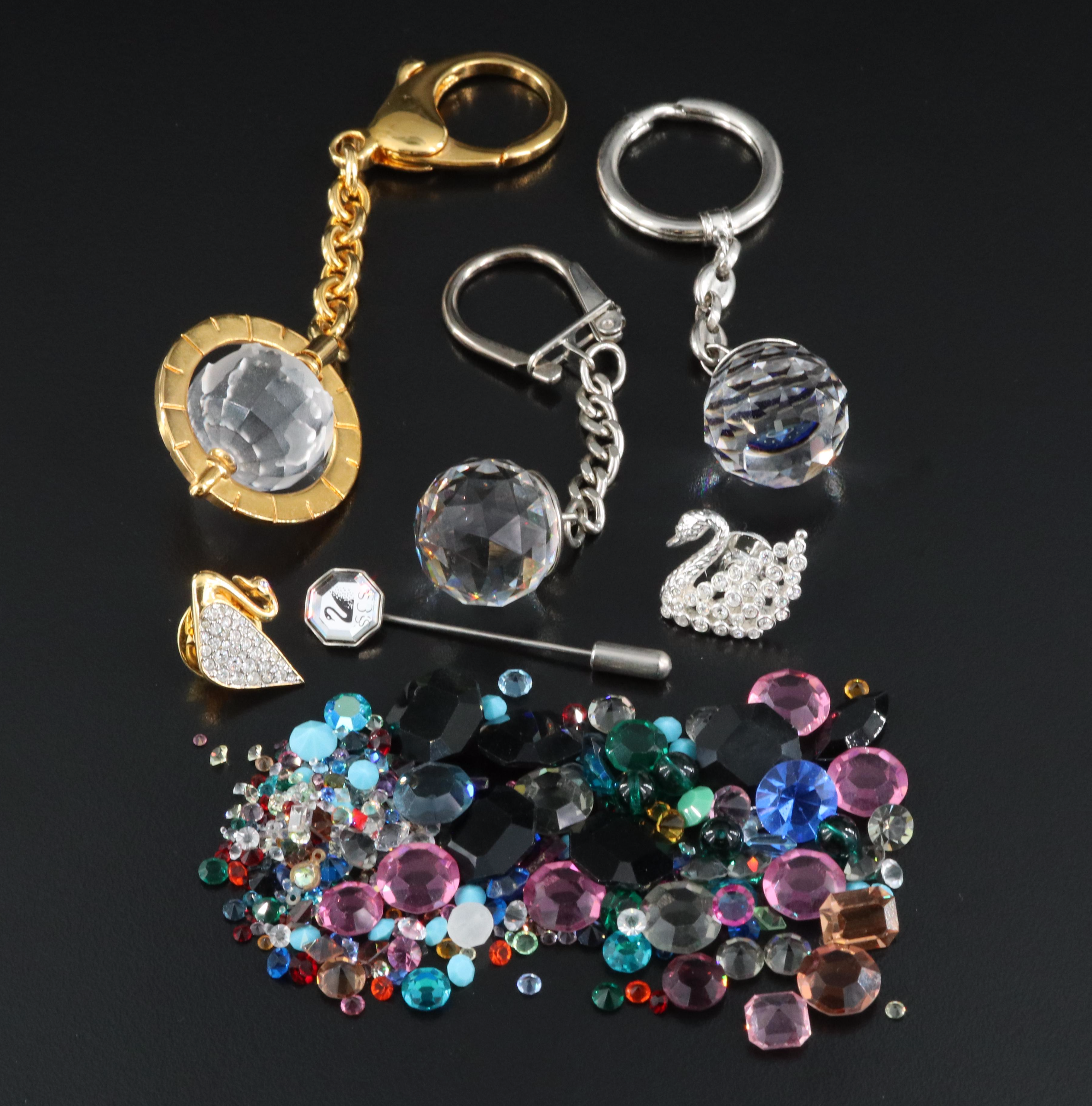 Swarovski and Crystal Featured in Loose Stones, Pins and Keychains | EBTH