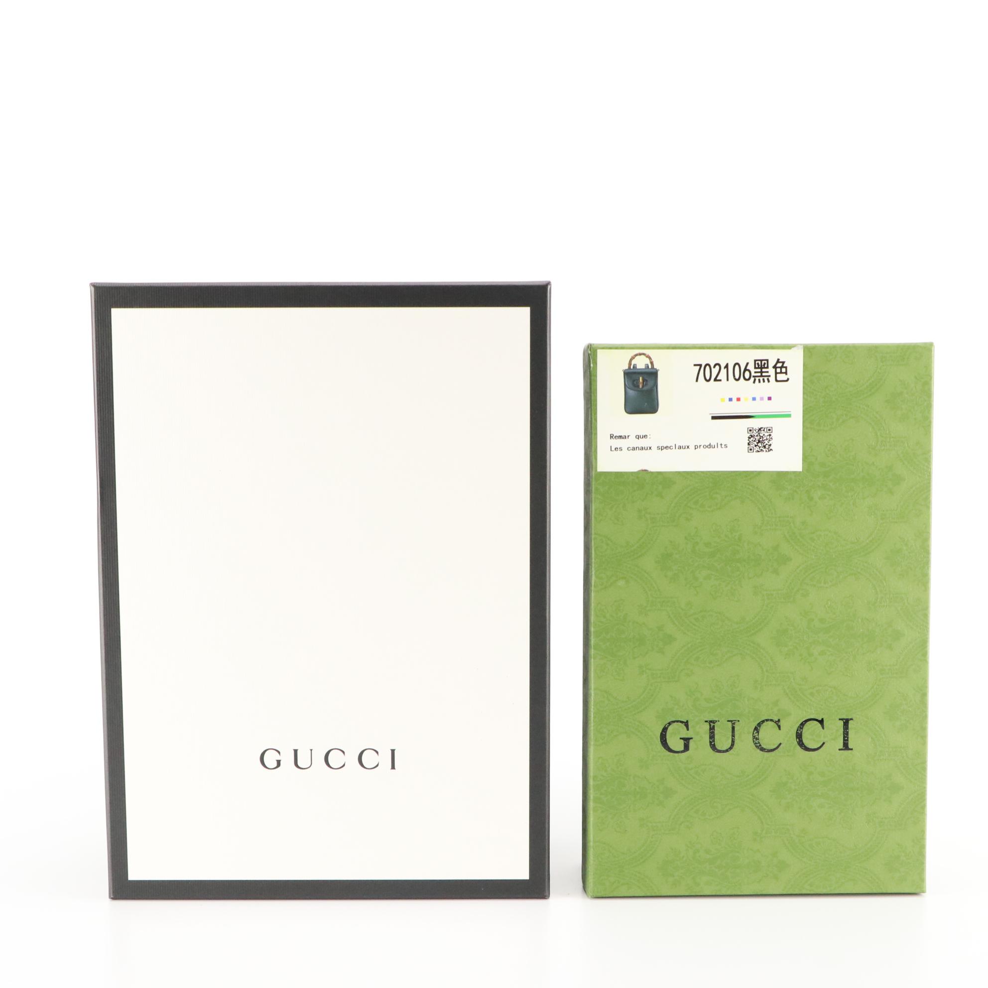 Gucci Retail Shopping Bag, Boxes and Eyewear Cases | EBTH