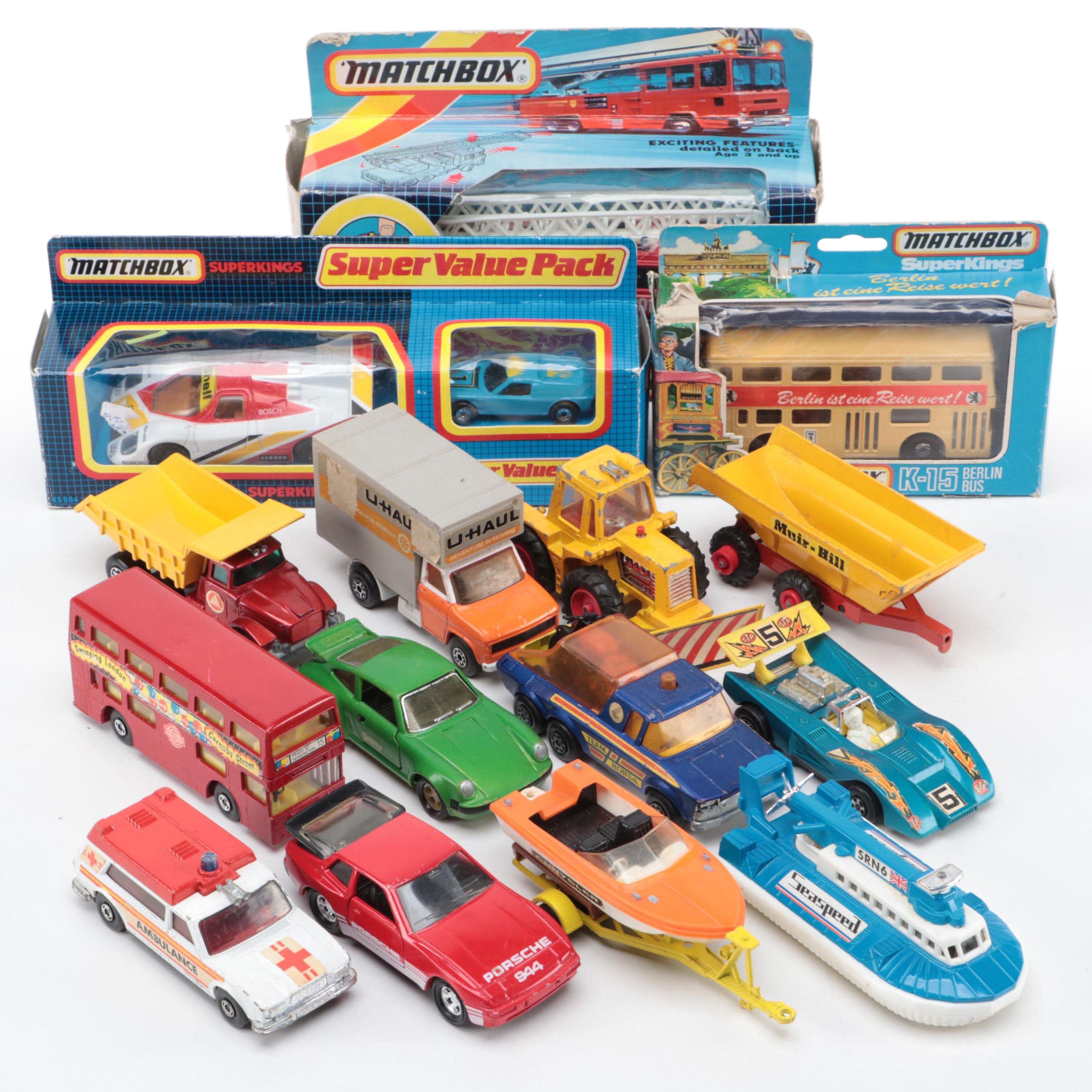 Matchbox Intl Ltd. Super Kings Diecast Fire Truck with More Diecast ...