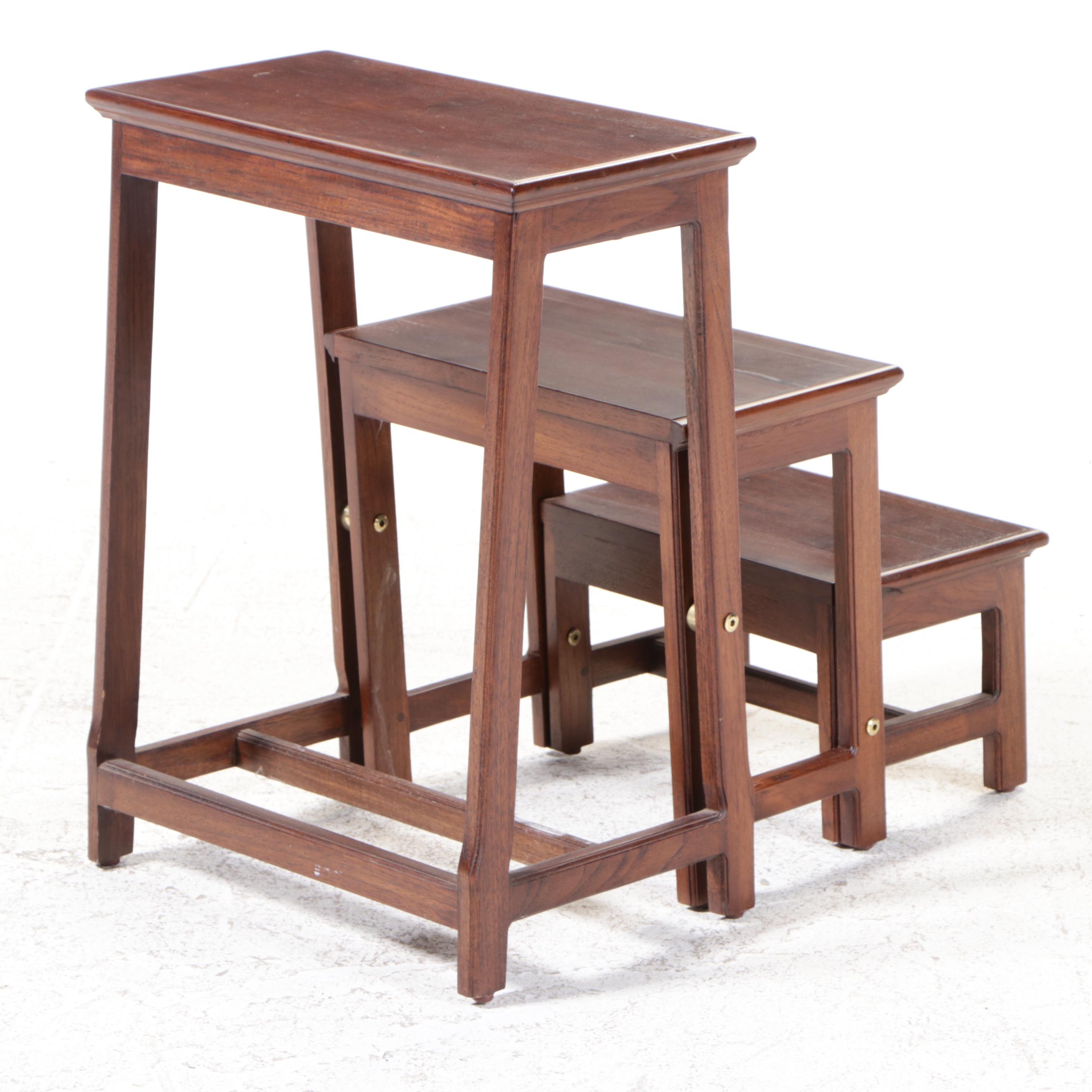 Frontgate Teak Metamorphic Side Table/Library Steps | EBTH