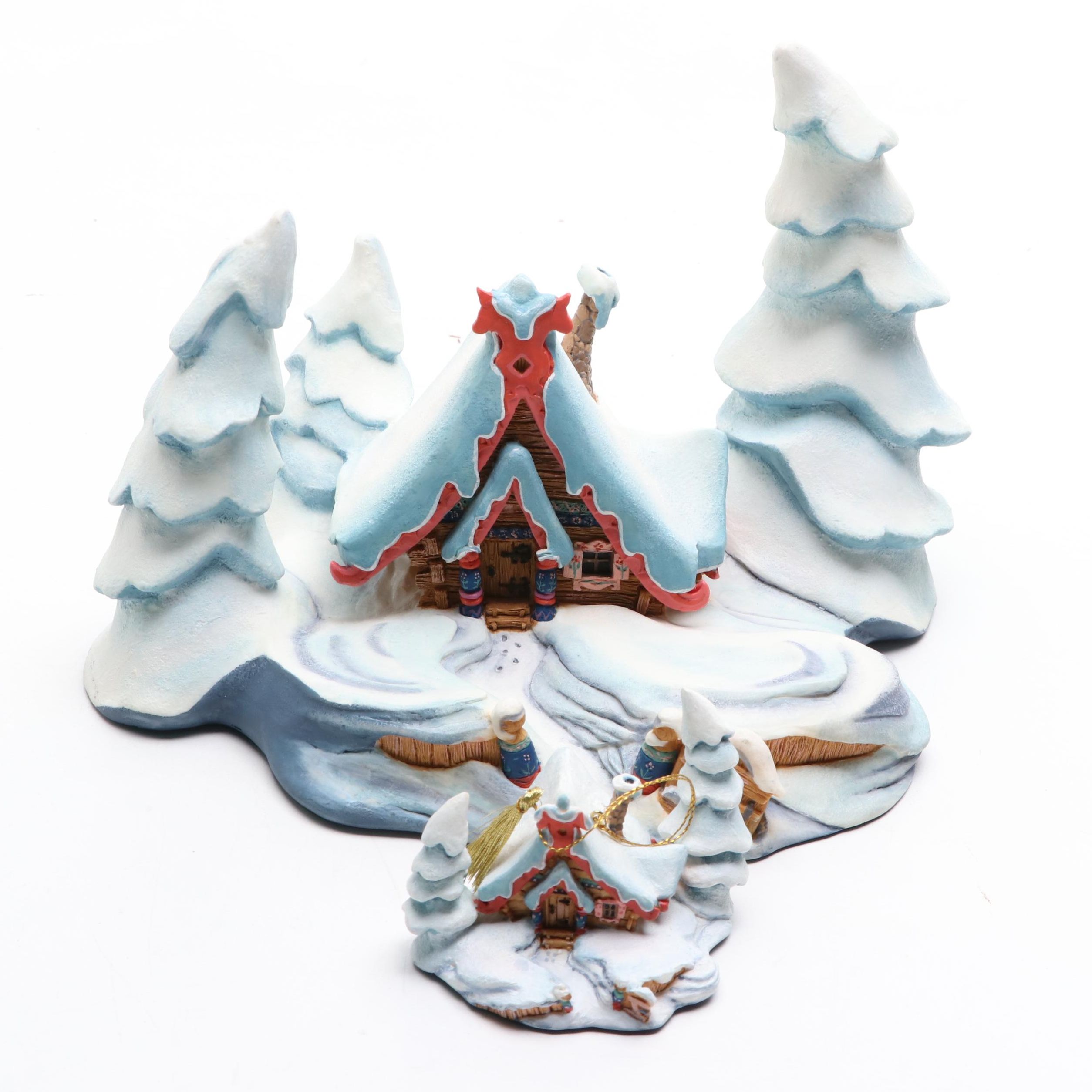 Walt Disney Classic Collection "Nestled In The Snow" Resin Figurine and ...