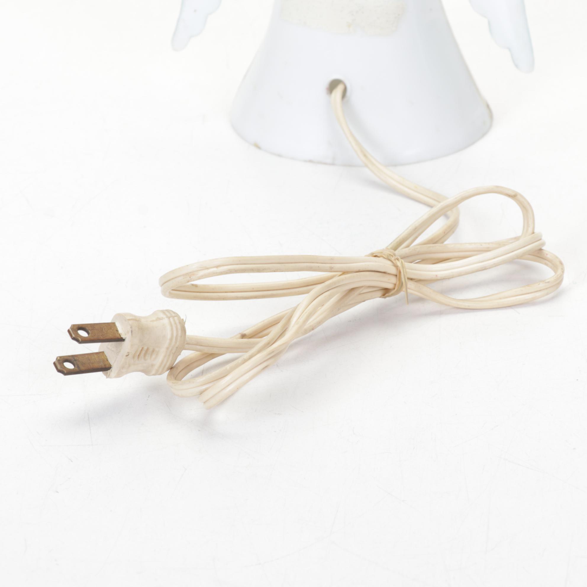 Coloramic Tree Stand, Light-up Angel Topper, and Putz in Old and New ...