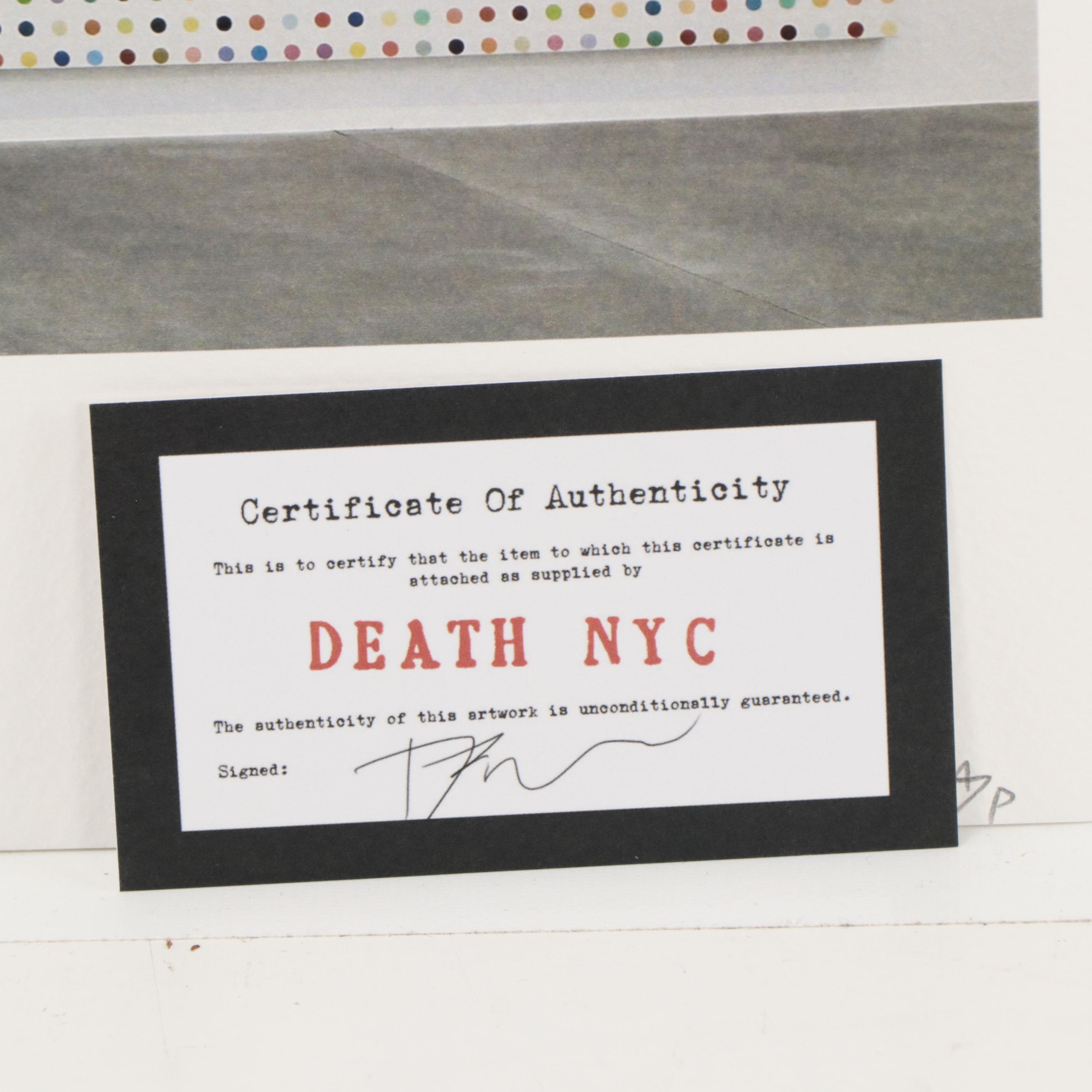 Death NYC Pop Art Graphic Print Featuring Peanuts x Damien Hurst, 21st ...