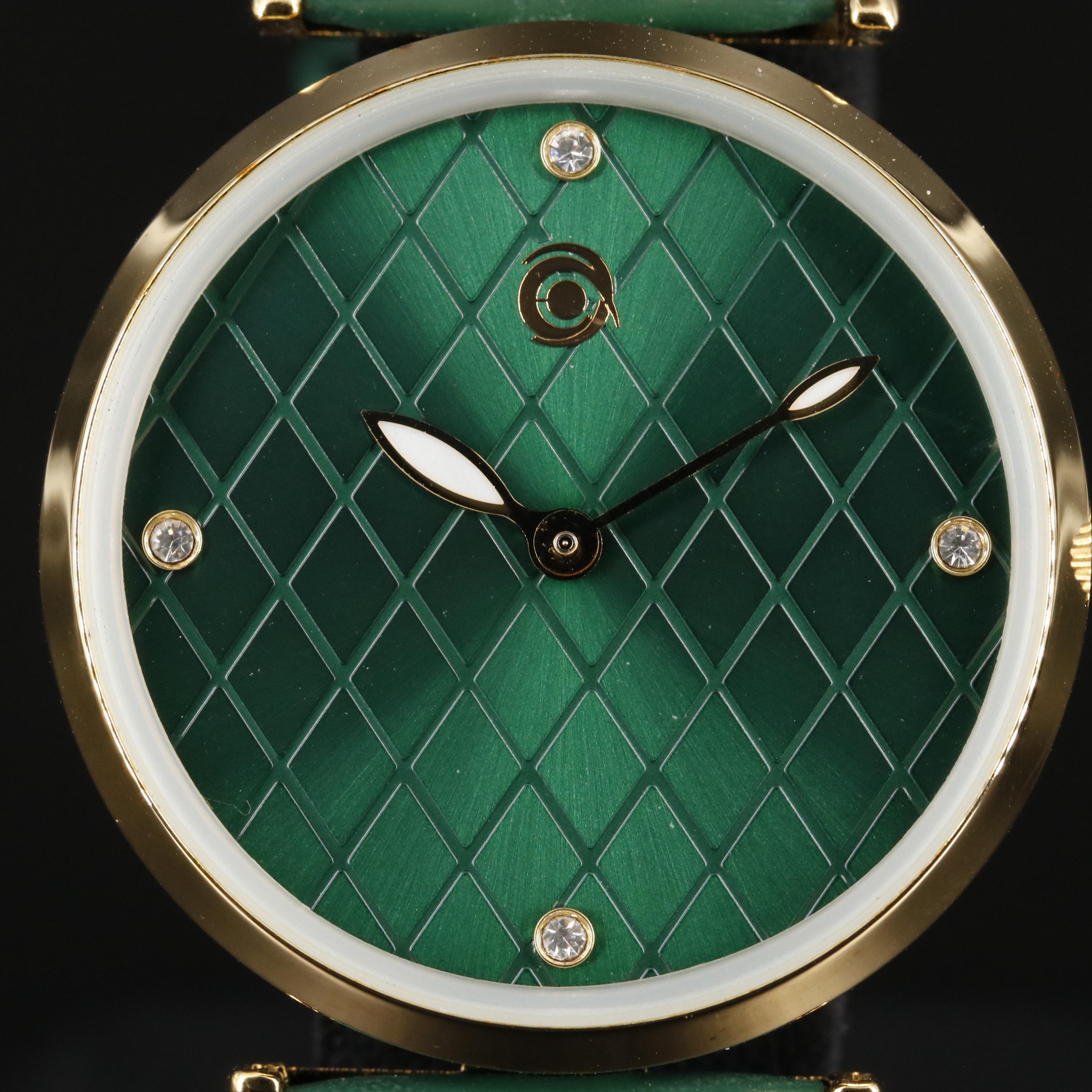 Magnicor Watch with Green Argyle Dial and Strap | EBTH