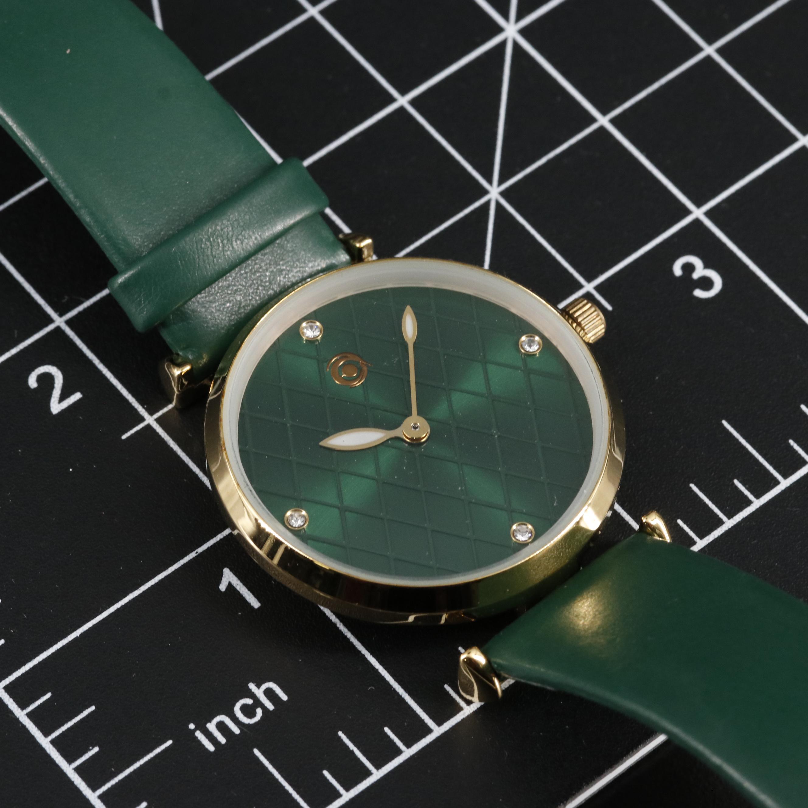 Magnicor Watch with Green Argyle Dial and Strap | EBTH