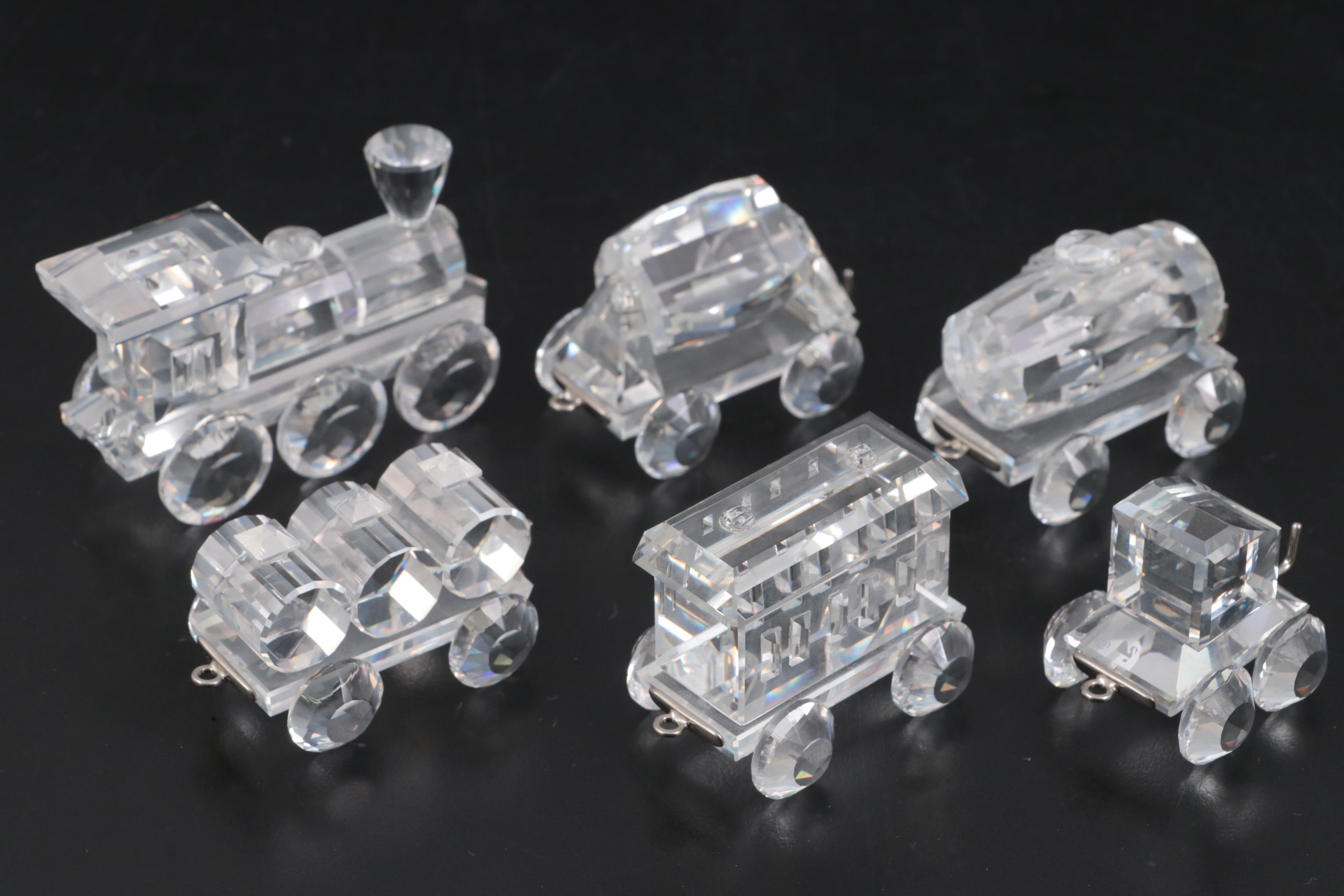 Swarovski "When We Were Young" Crystal Train Figurine with Display ...