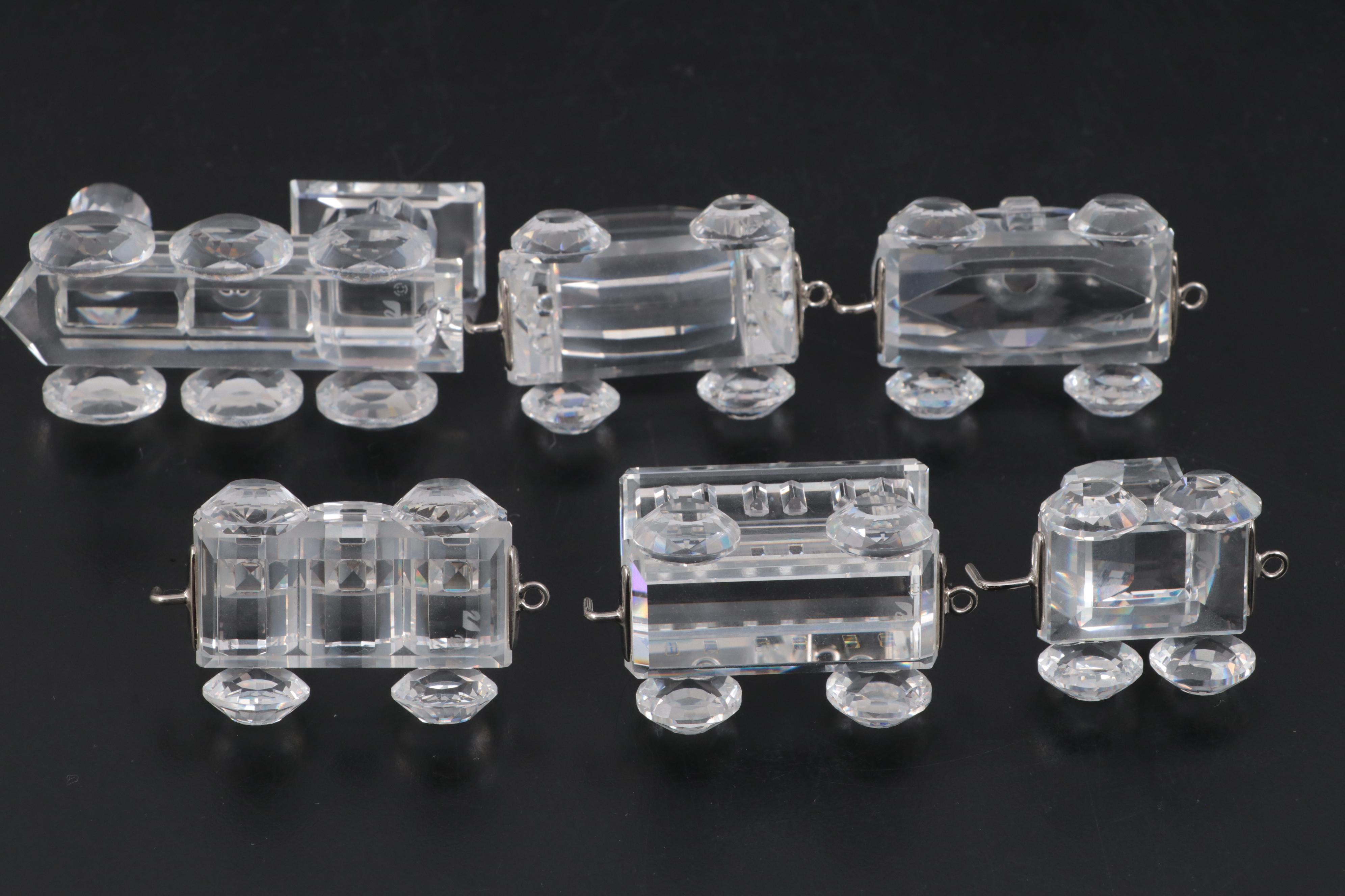 Swarovski "When We Were Young" Crystal Train Figurine with Display ...