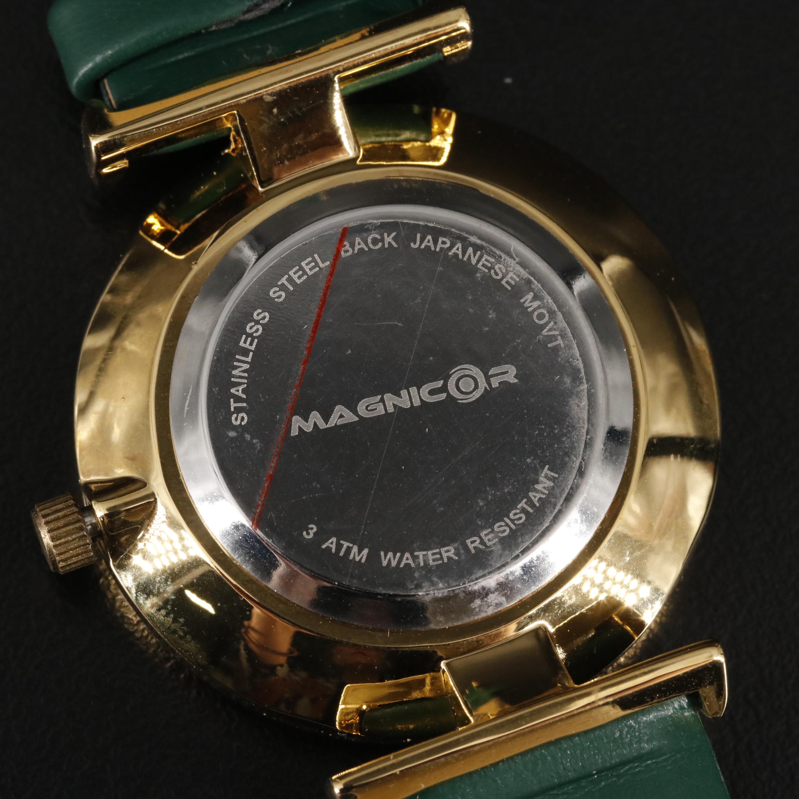 Magnicor Wristwatch with Green Argyle Dial and Strap | Everything But ...