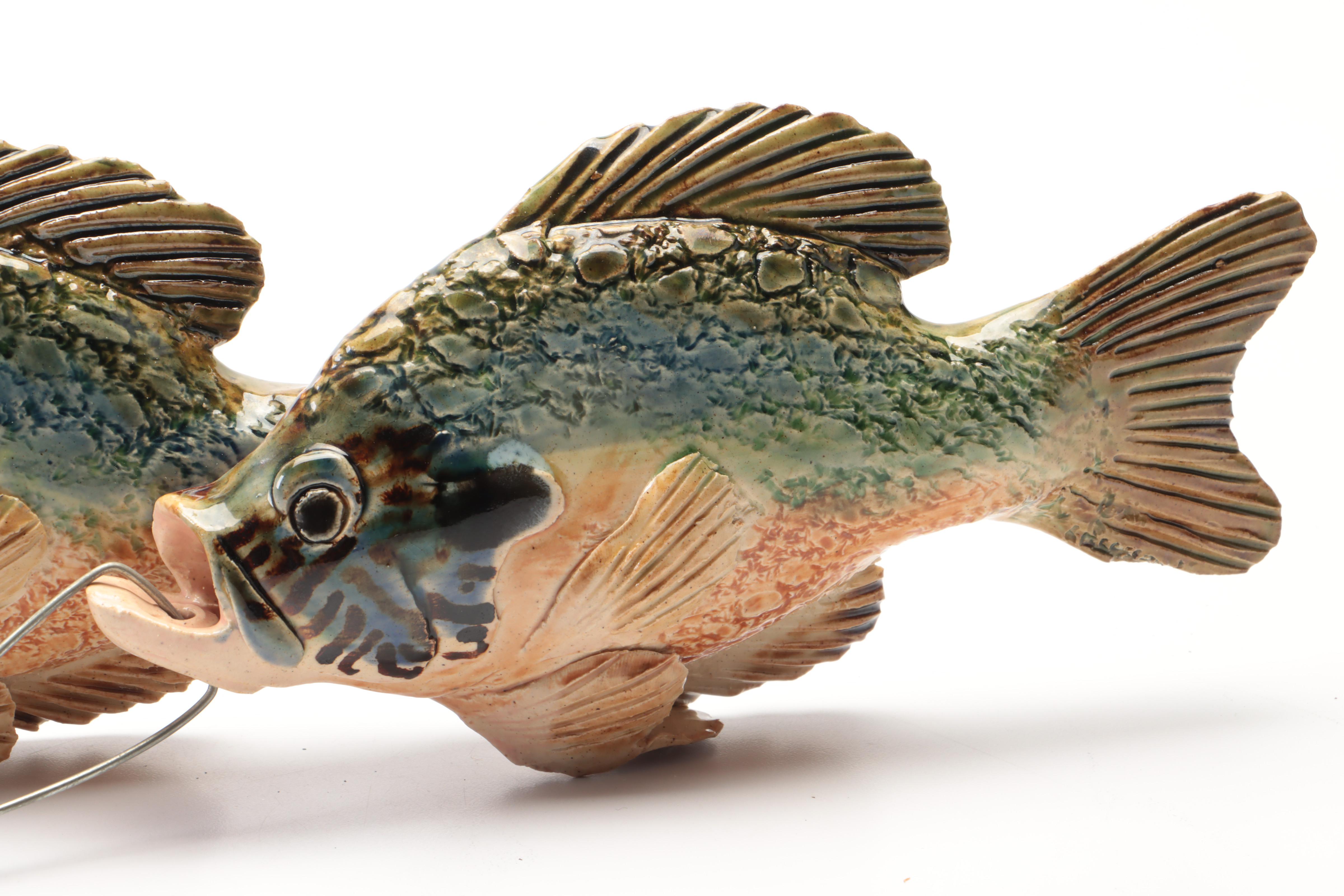Ellison Art Pottery Sculpture of Caught Fish | EBTH