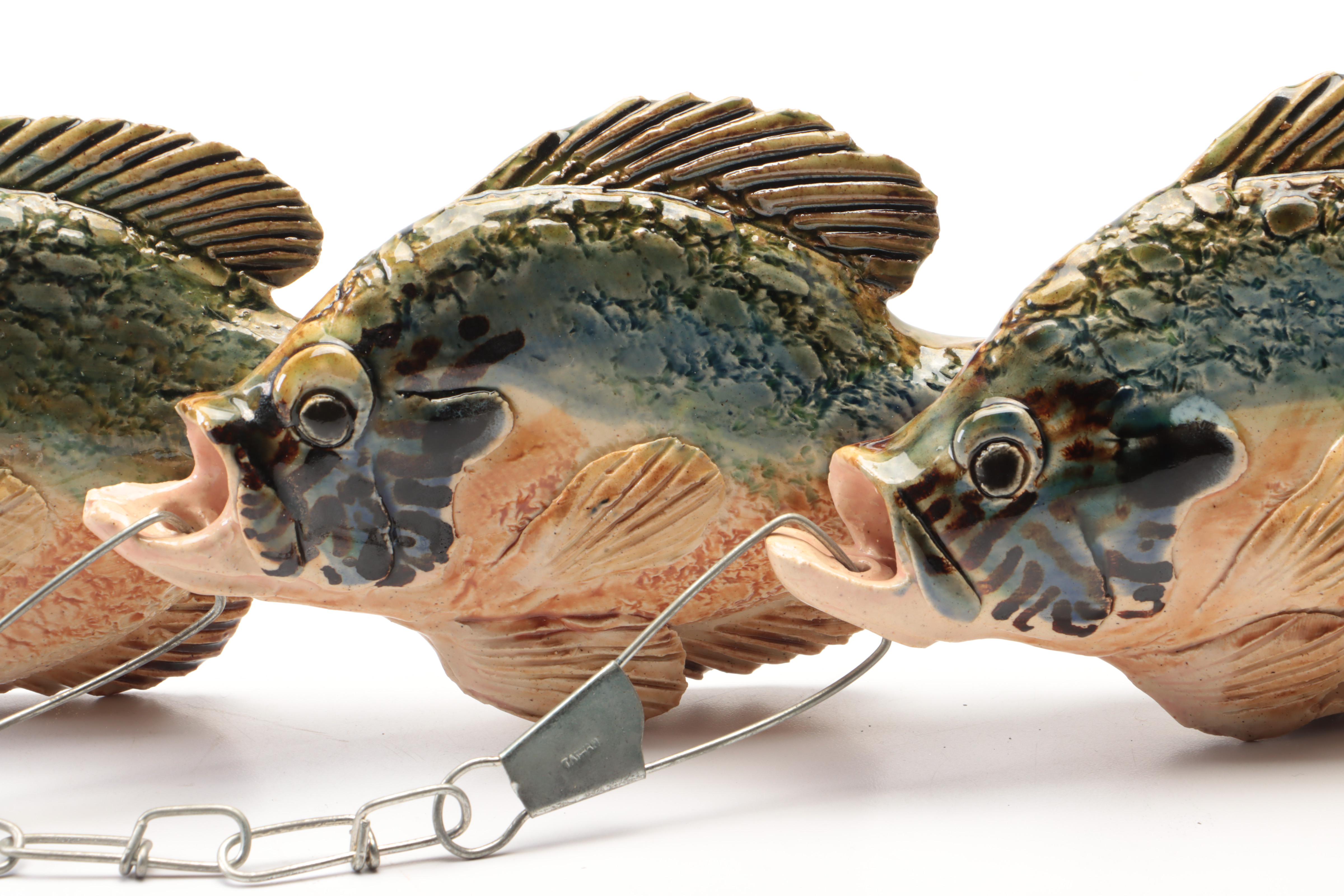Ellison Art Pottery Sculpture of Caught Fish | EBTH