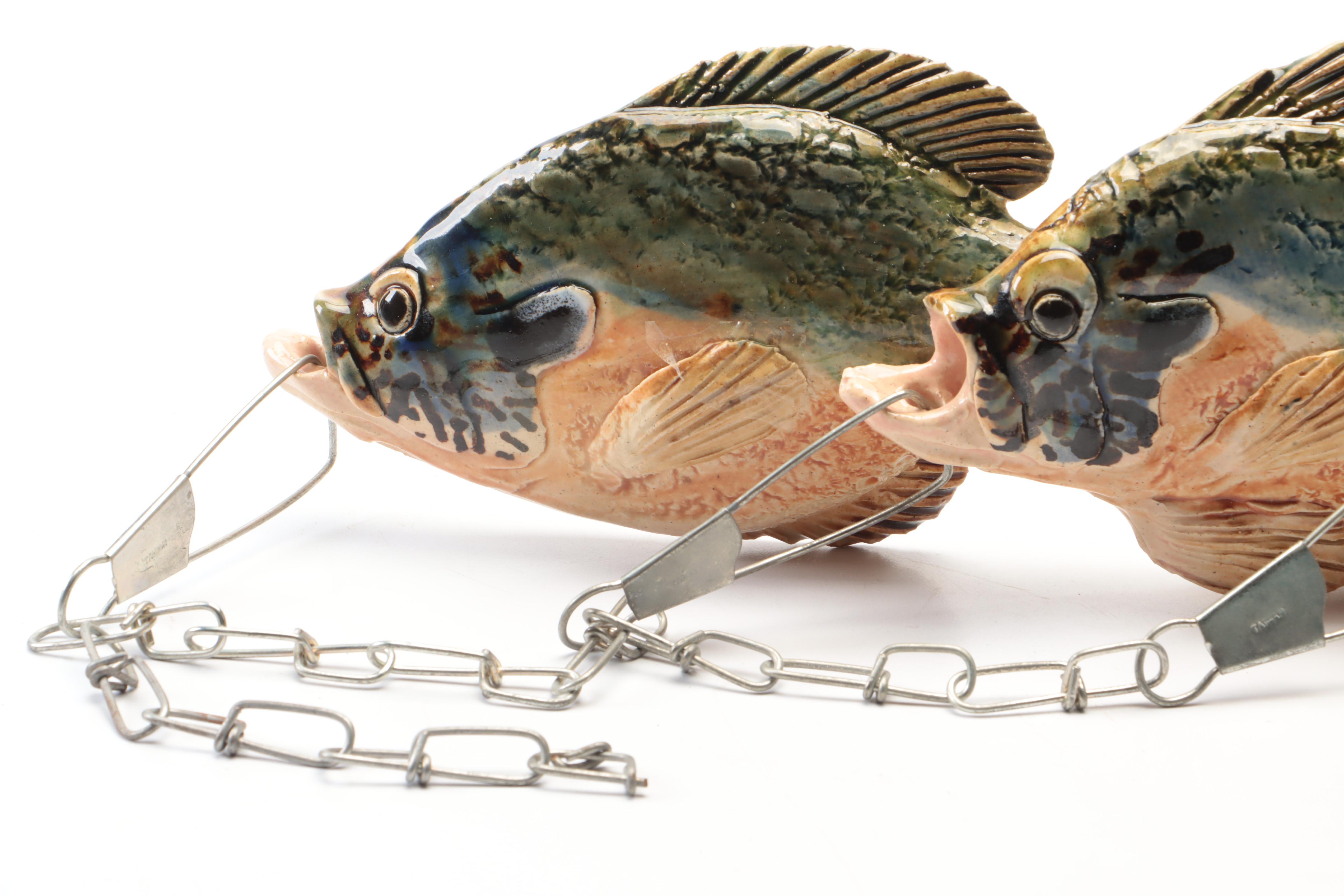 Ellison Art Pottery Sculpture of Caught Fish | EBTH