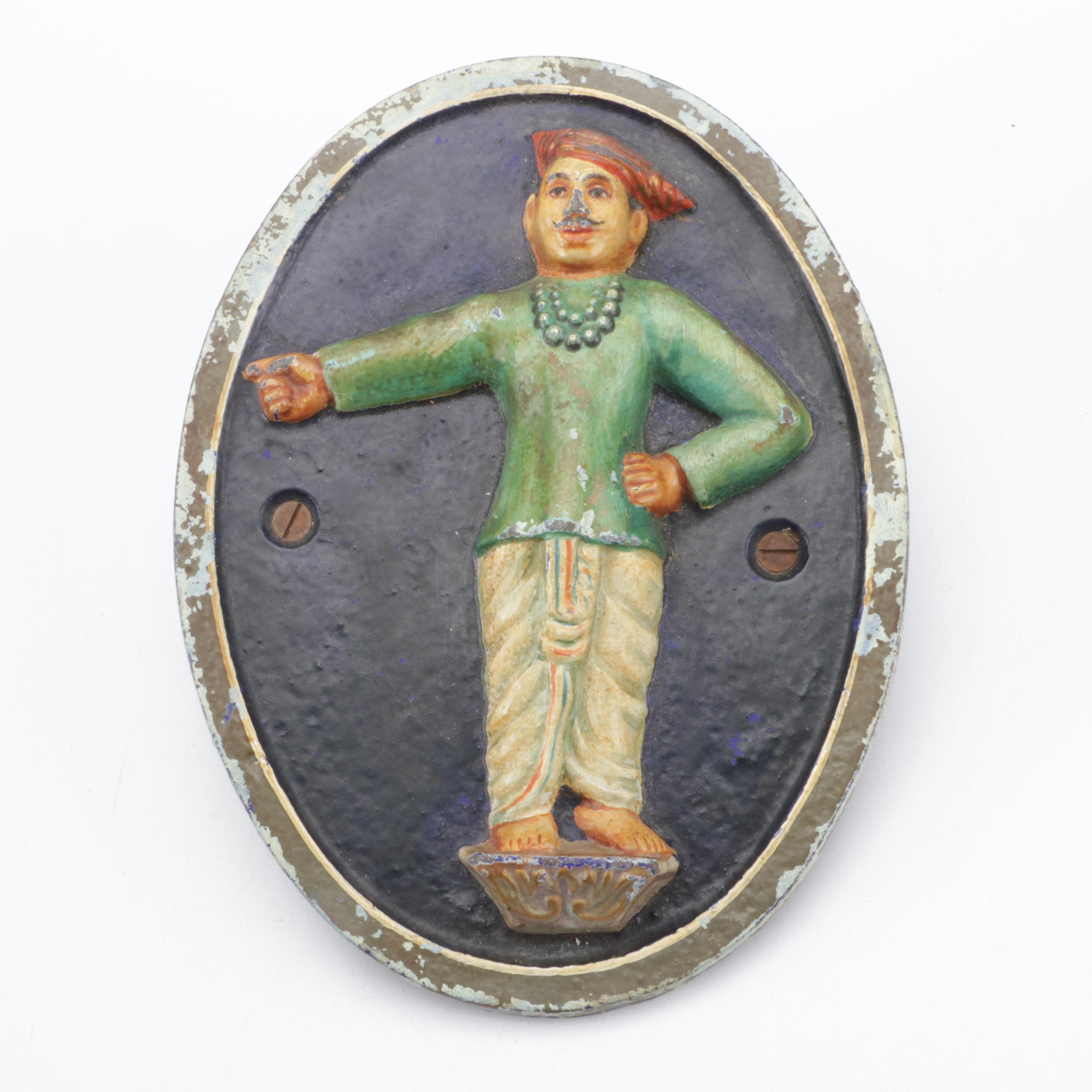 Hand-Painted Embossed Cast Metal Figural Plaques | EBTH