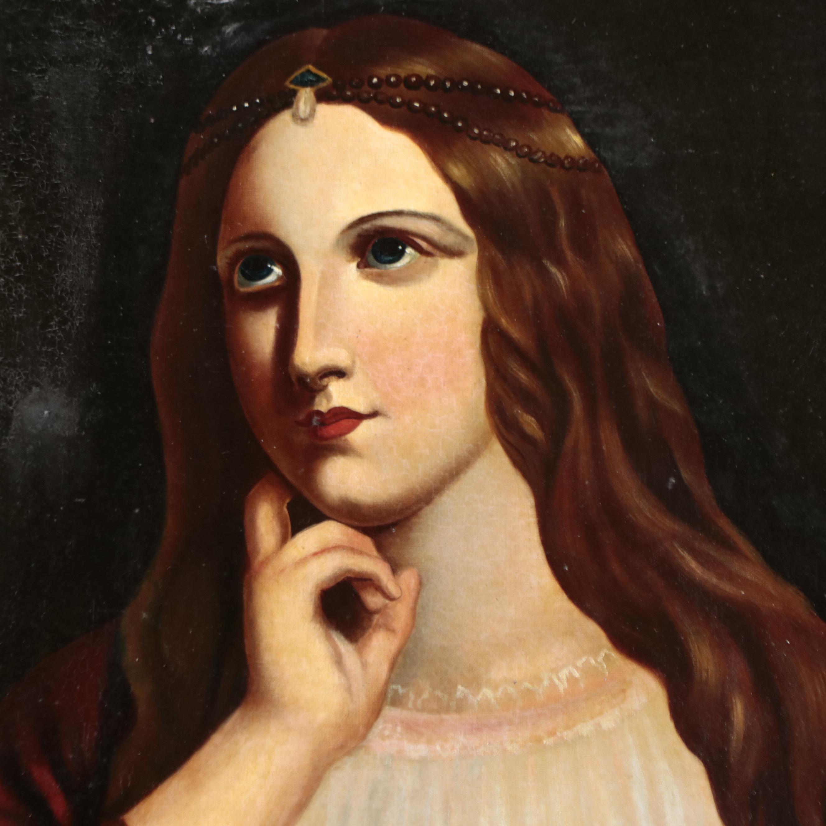Victorian Oil Portrait of Juliet, Circa 1885 | EBTH