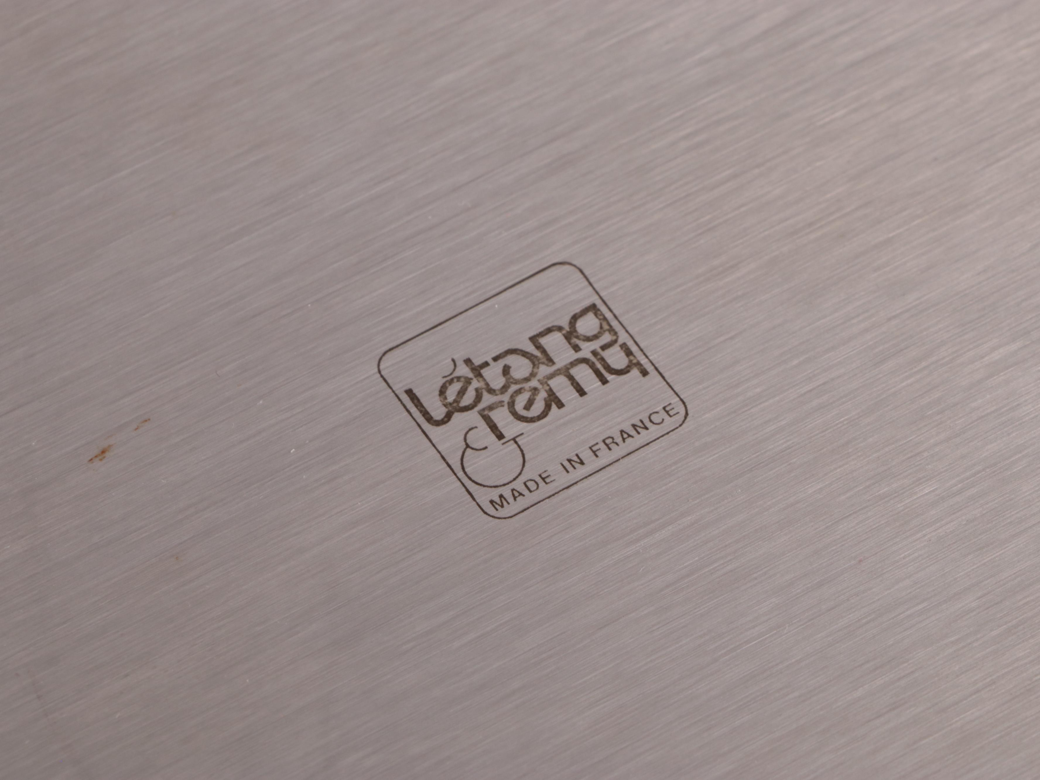 Letang & Remy French Stainless Tray with Silver Rimmed Glass Bowls | EBTH