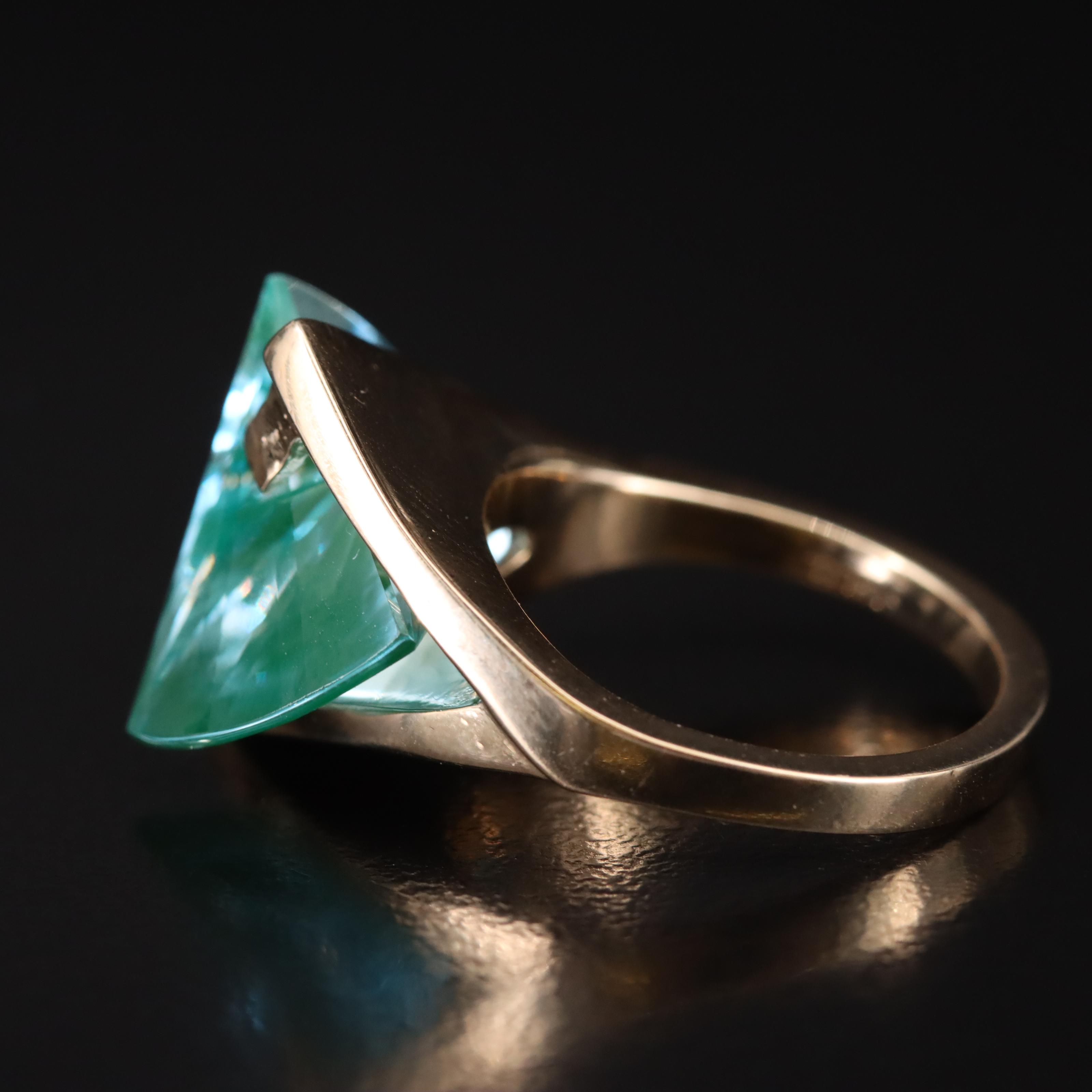 Vintage Strellman "Lighthouse Lens" 14K Spinel Ring | EBTH