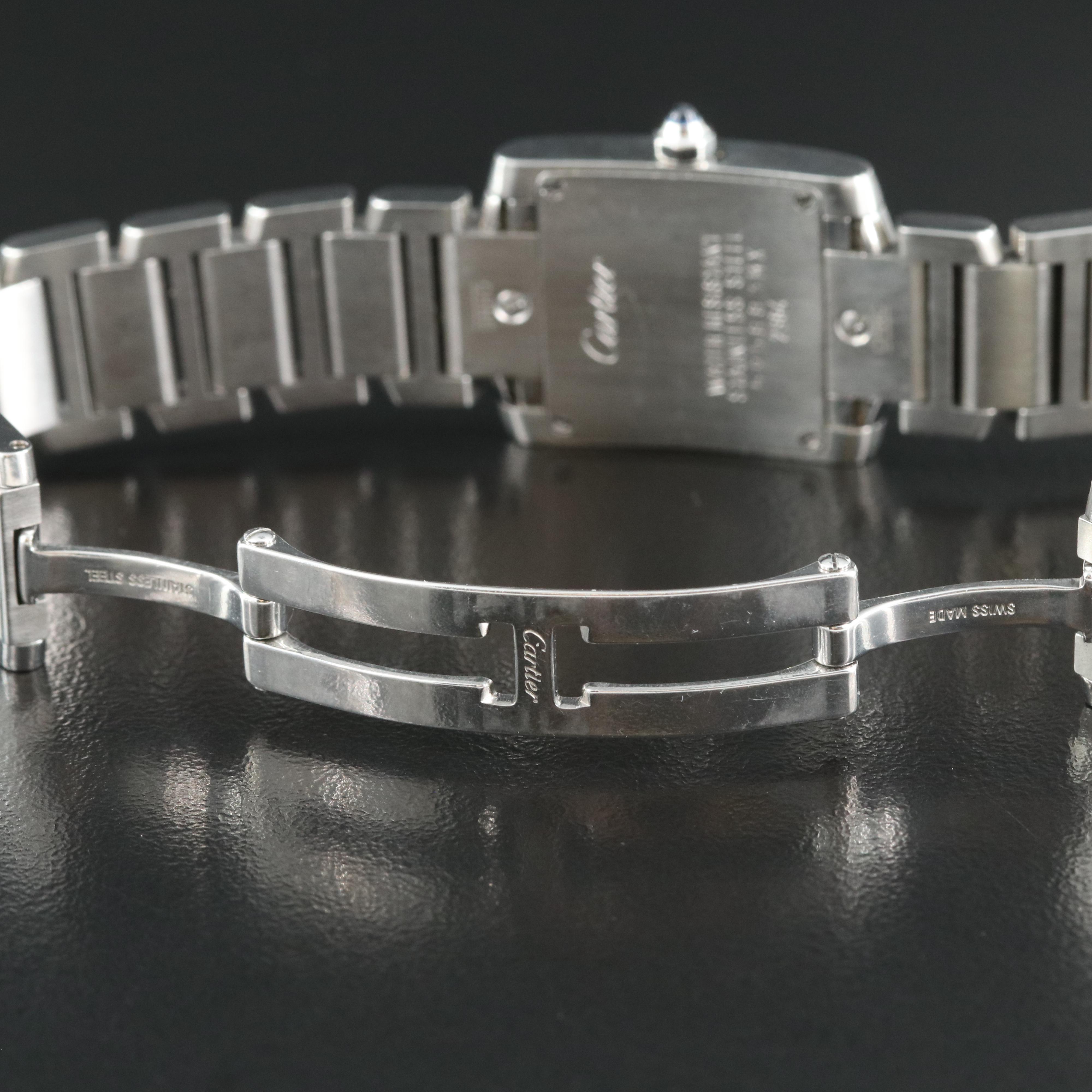 Cartier Tank Francaise Stainless Steel Quartz Wristwatch | EBTH