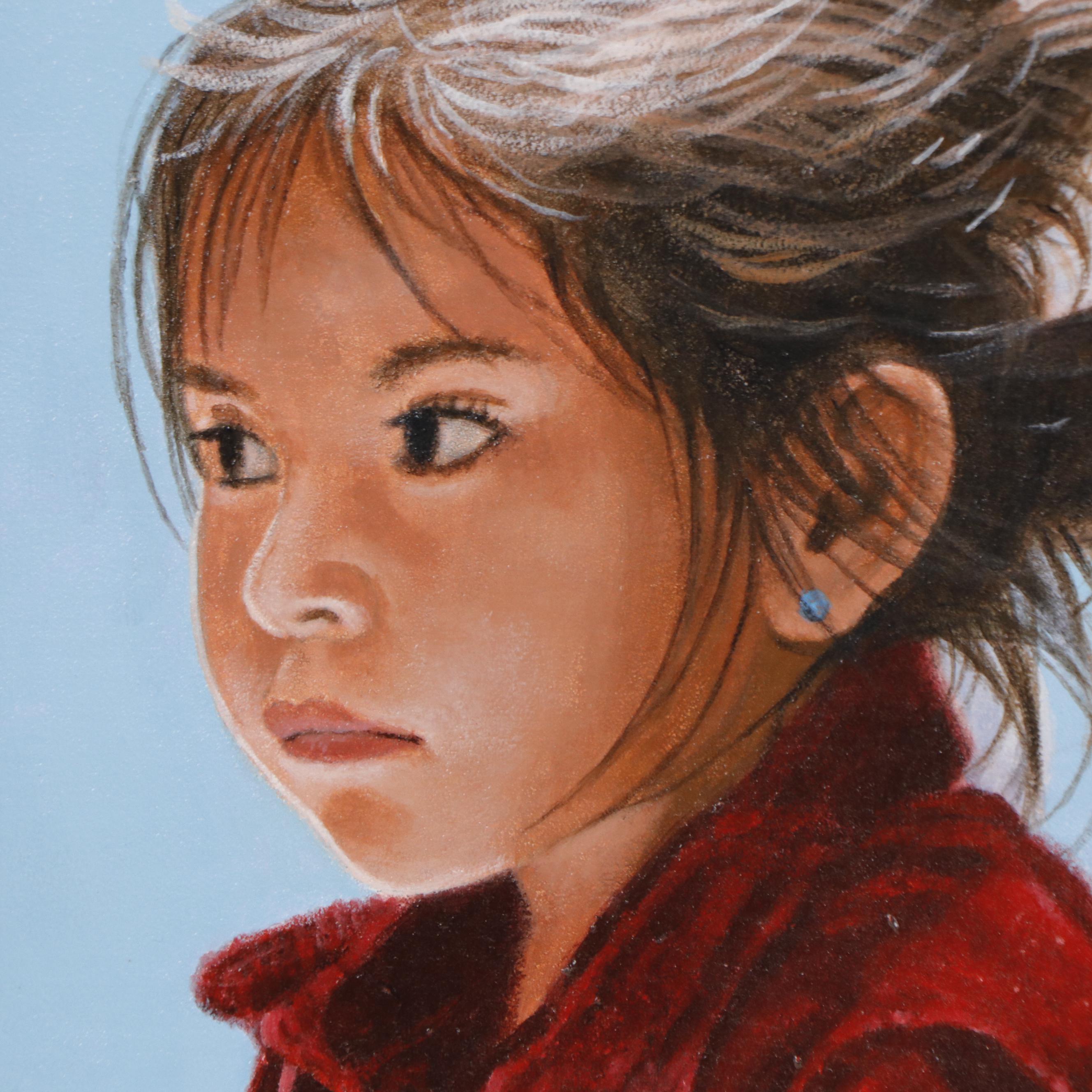Larry Riley Portrait Oil Painting of Southwest Girl | EBTH