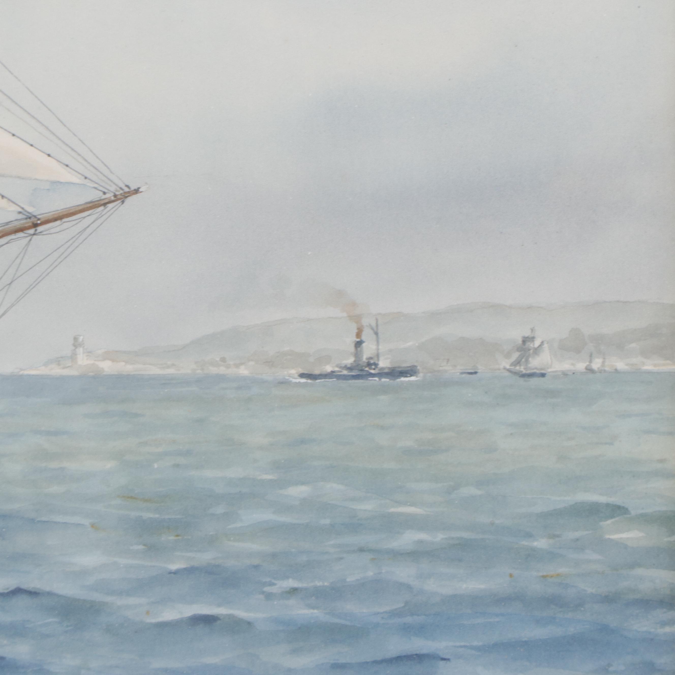 Eric Tufnell Marine Watercolor Painting " 'Britannia' 1853" | EBTH