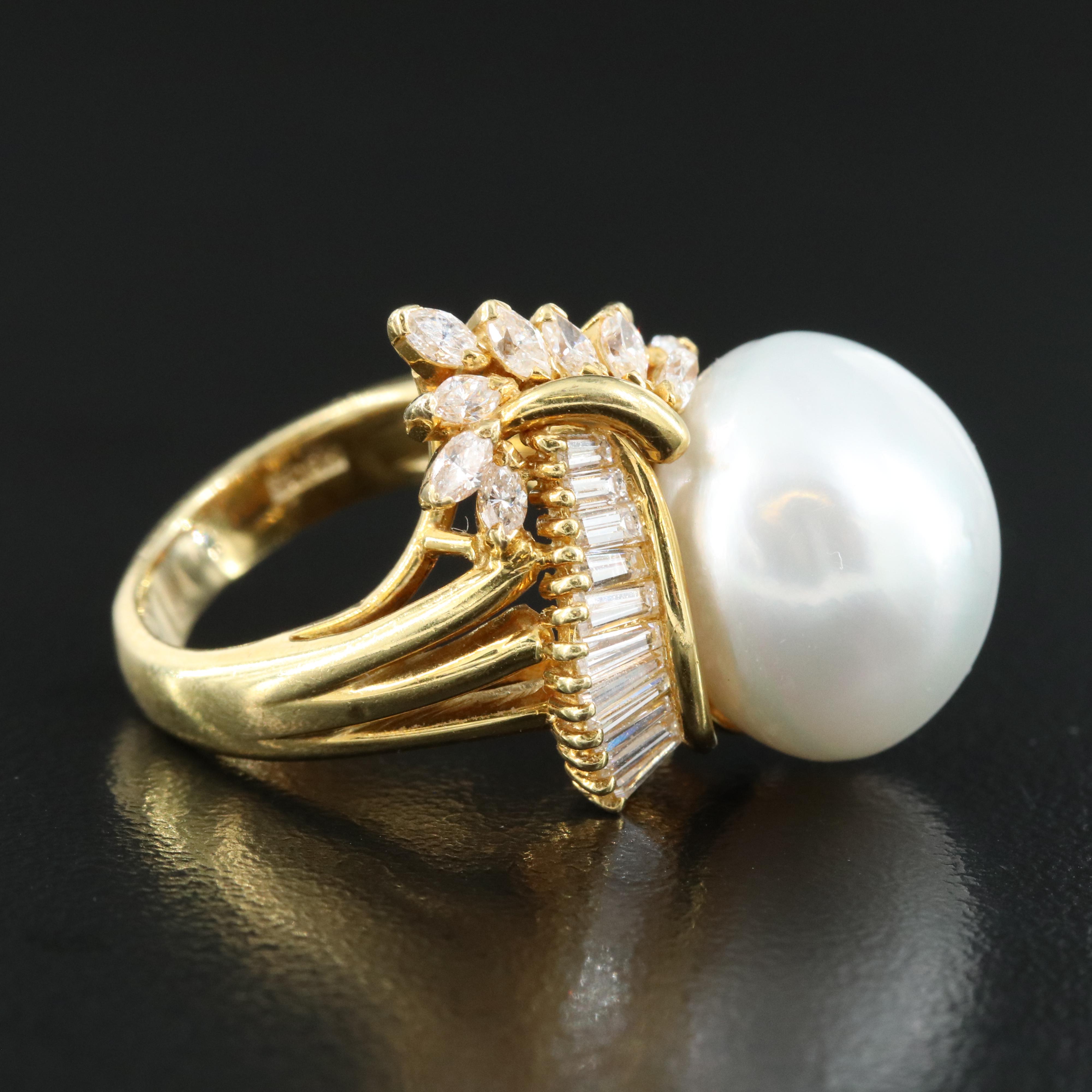 Honora 18K Pearl and Diamond Ring | Everything But The House