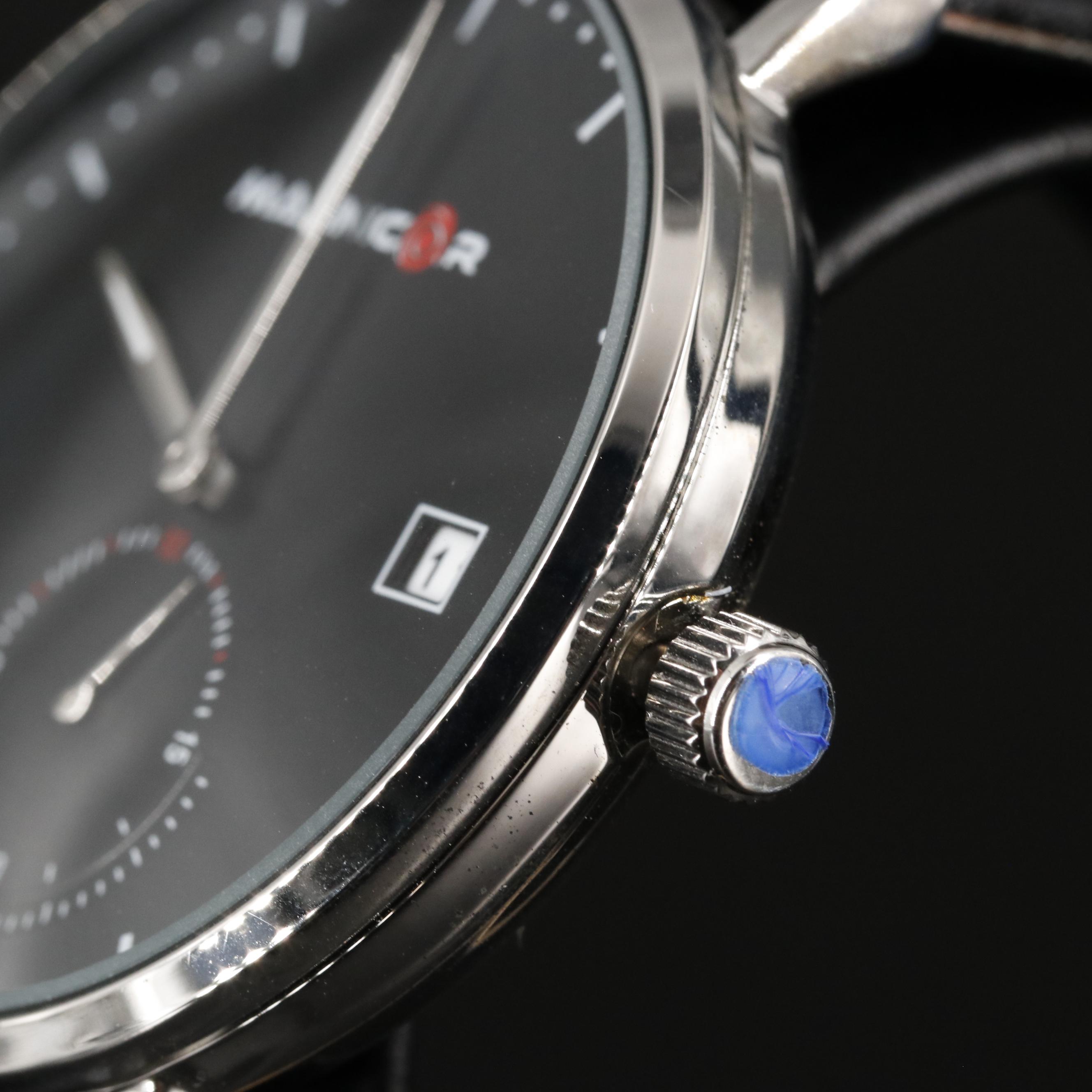 Magnicor Quartz Analog Watch with Black Dial and Strap | EBTH