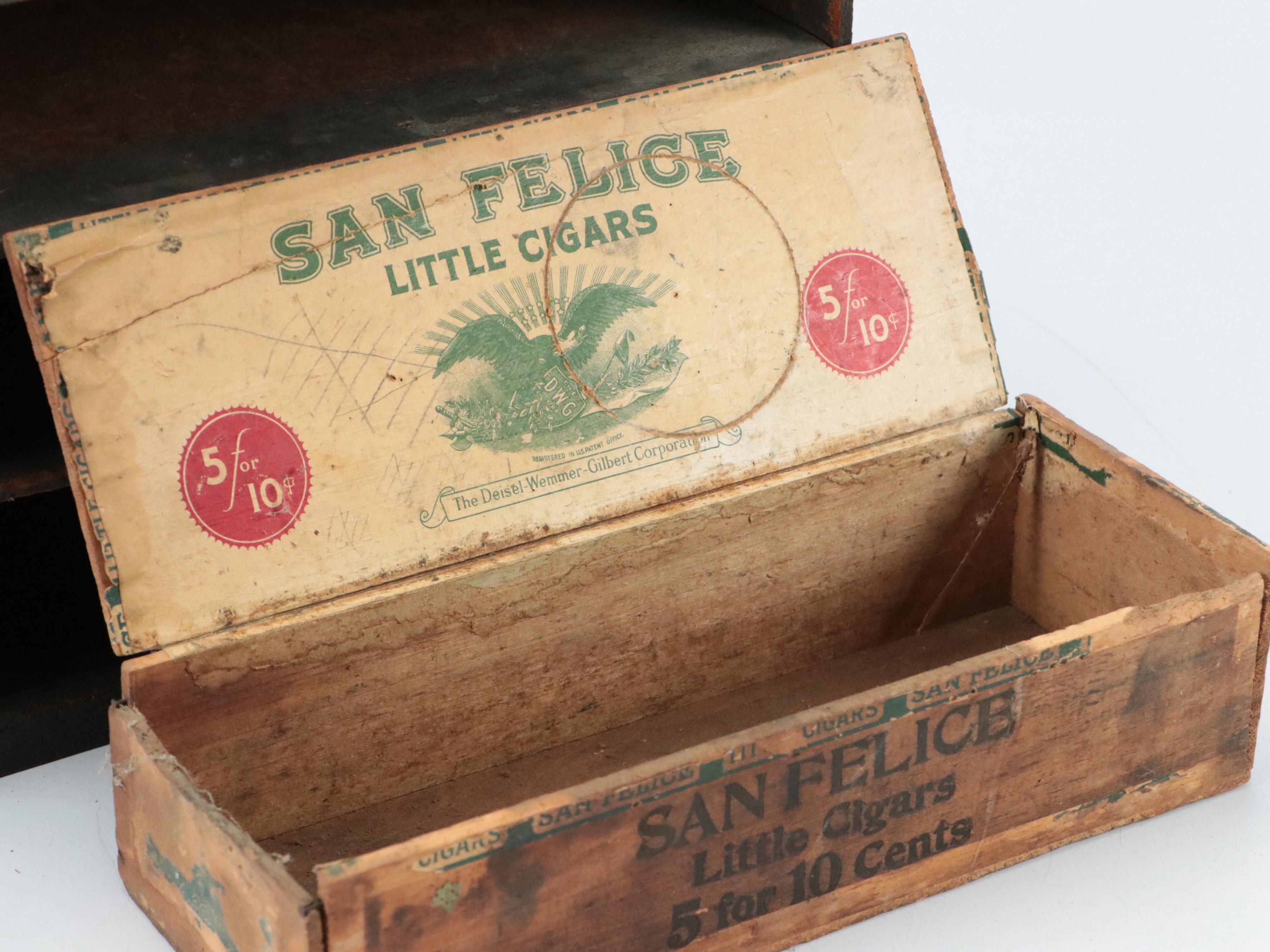 Cigar Box Collection with Storage Rack | EBTH