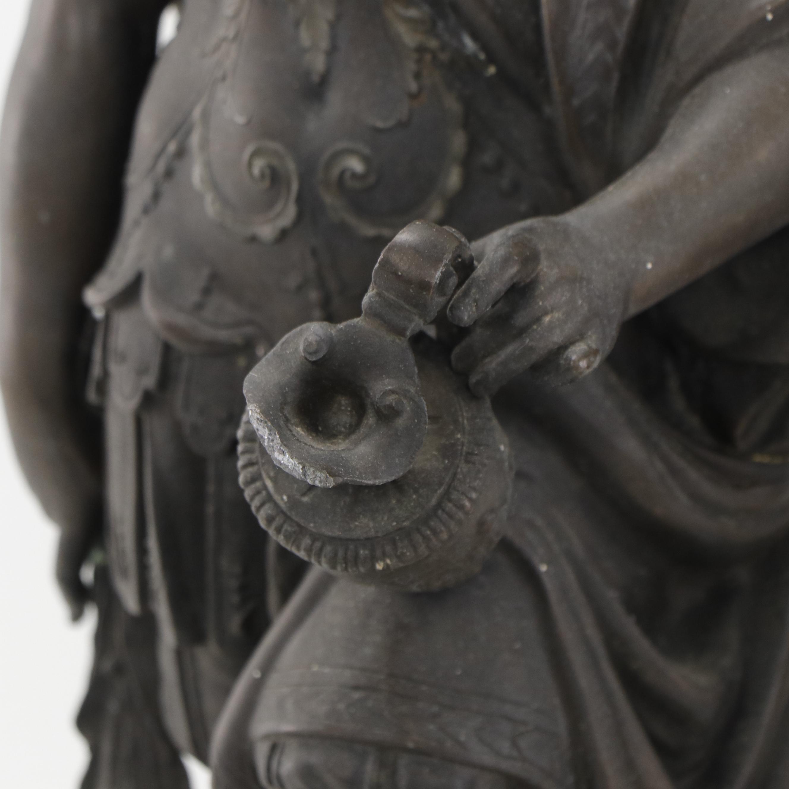 Cast Spelter Sculptures of Contrapposto Male Figures | Everything But ...