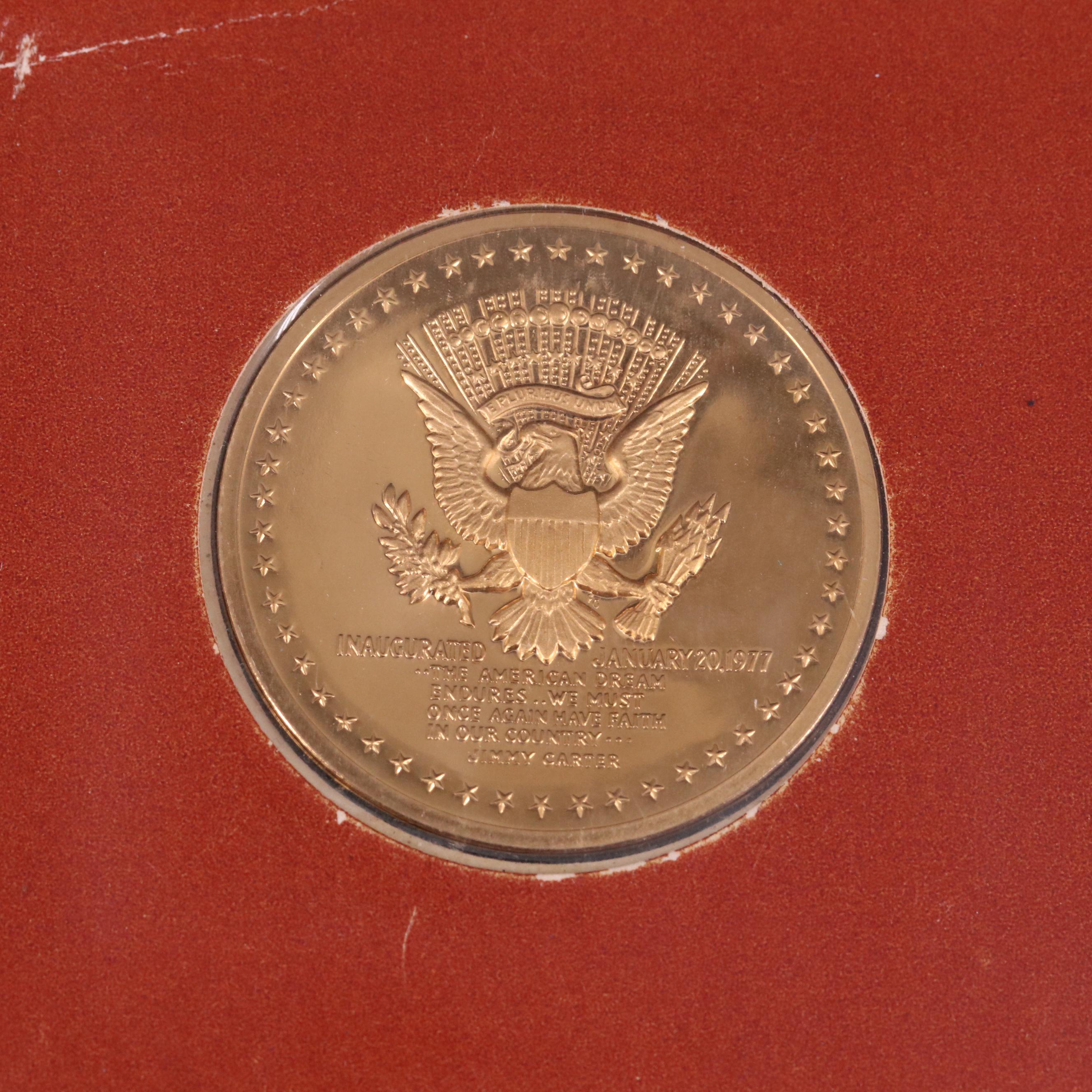 Group of Coins and Medals Including a Jimmy Carter Inauguration Medal ...