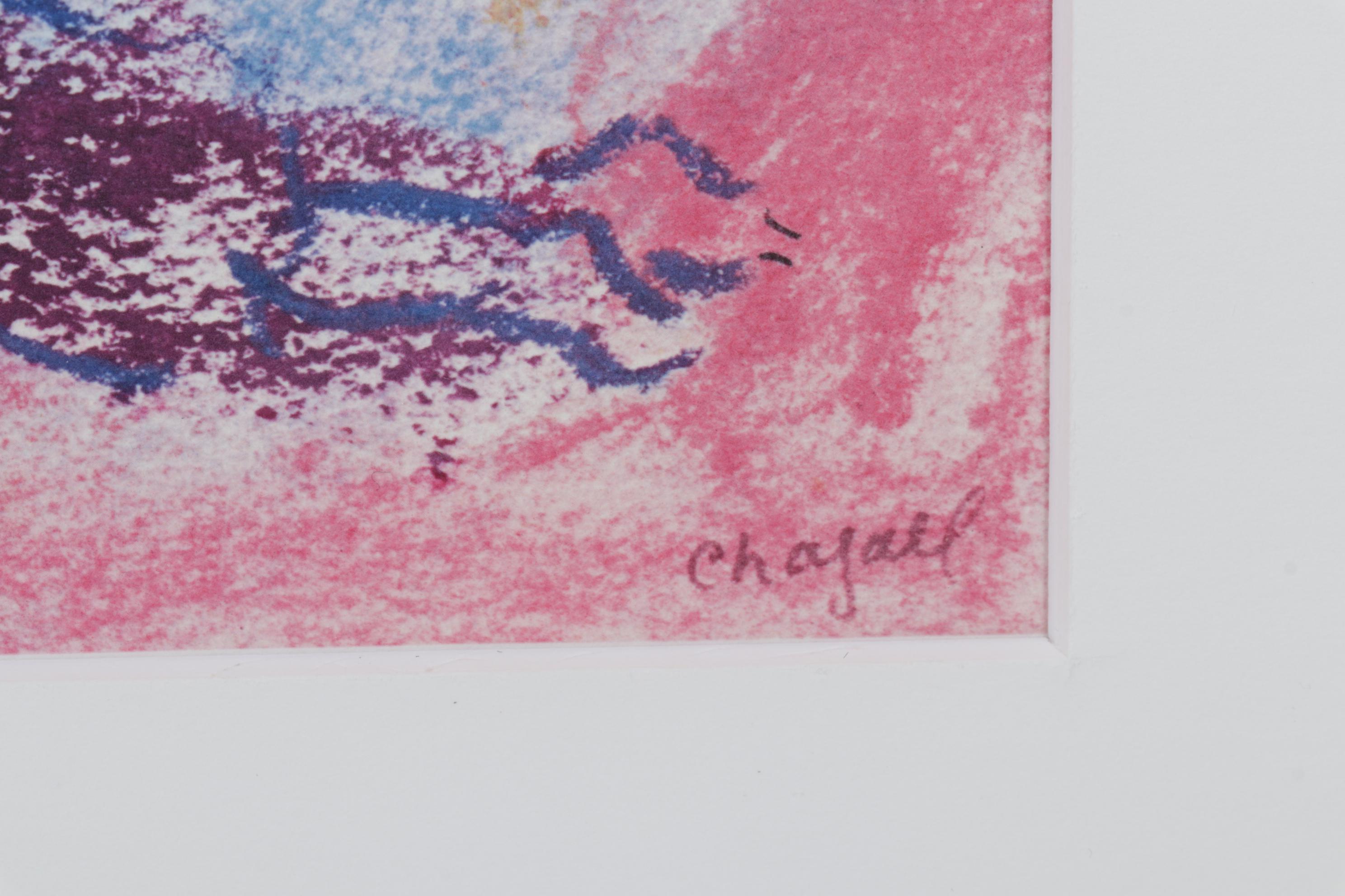 Color Lithograph After Marc Chagall "Le Songe de Jacob," 1986 | EBTH