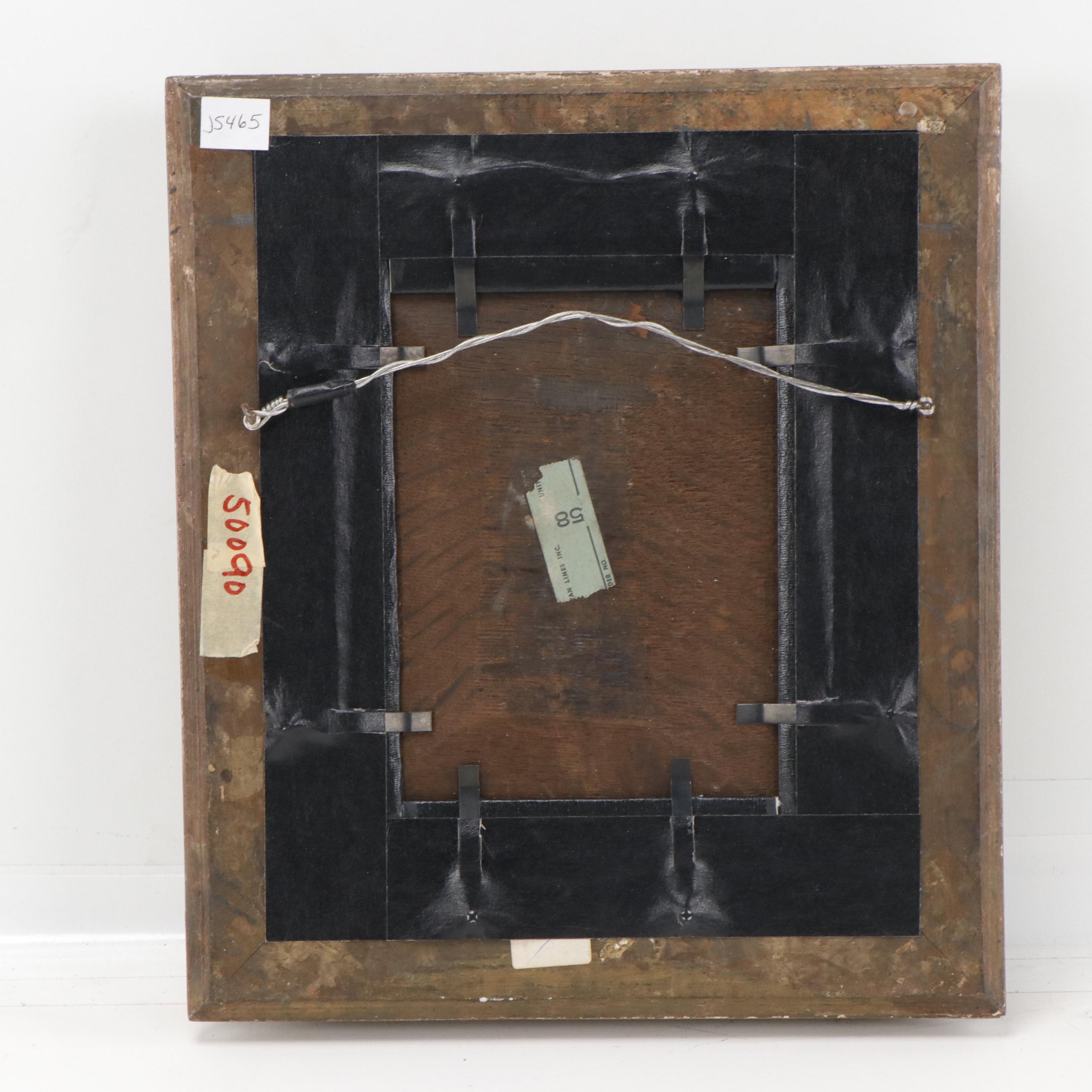 Hendricus Scheeres Oil Painting "Rembrandt in his Studios," Mid-19th ...